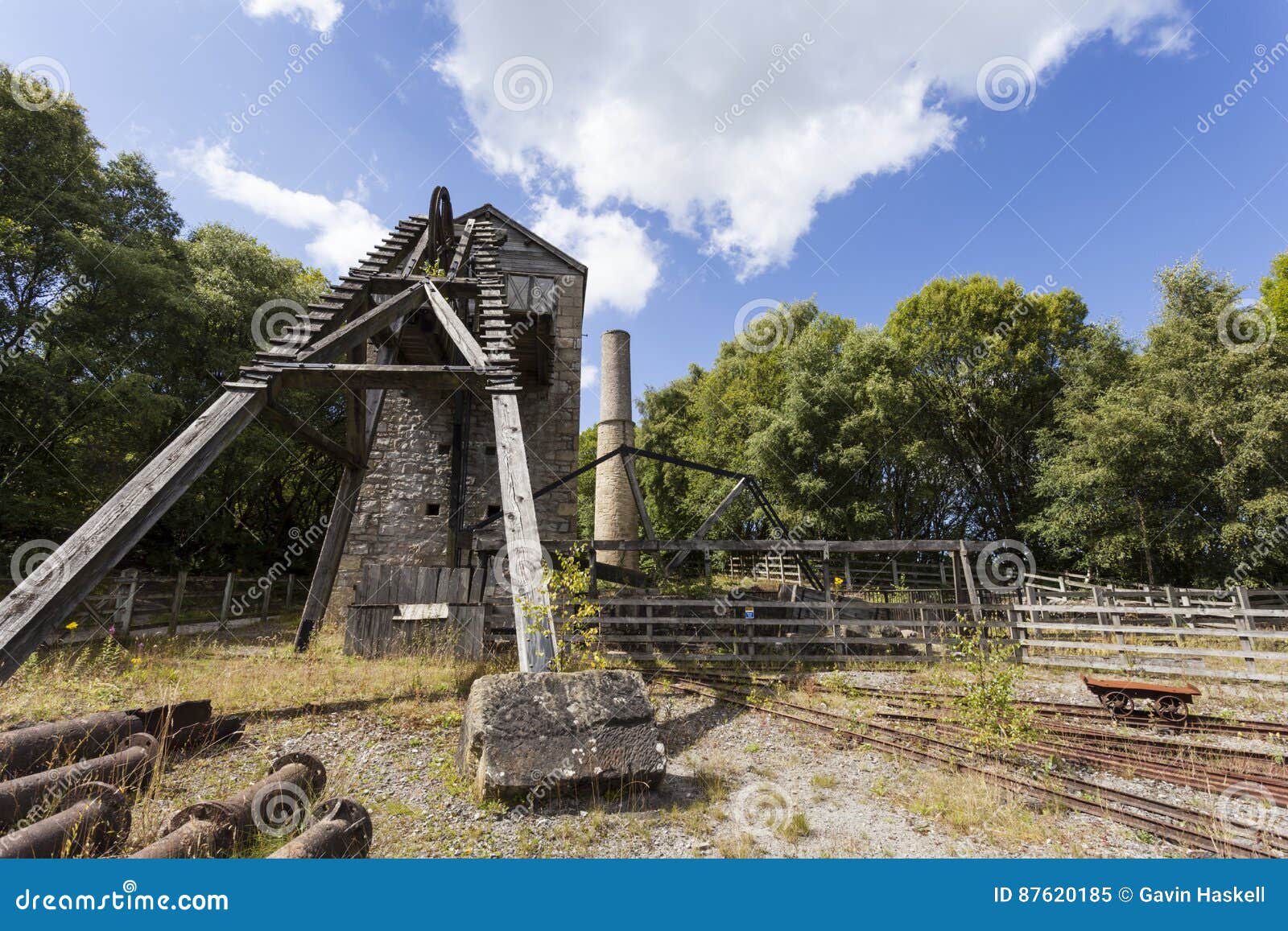 Cornish Beam Engine At Dorothea Slate Quarry, Nantlle Valley, Wales, UK ...