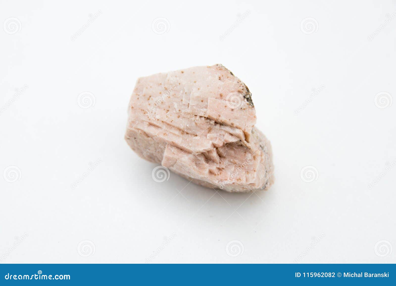 Minerai De Feldspath D'isolement Au-dessus Du Blanc Photo stock - Image ...