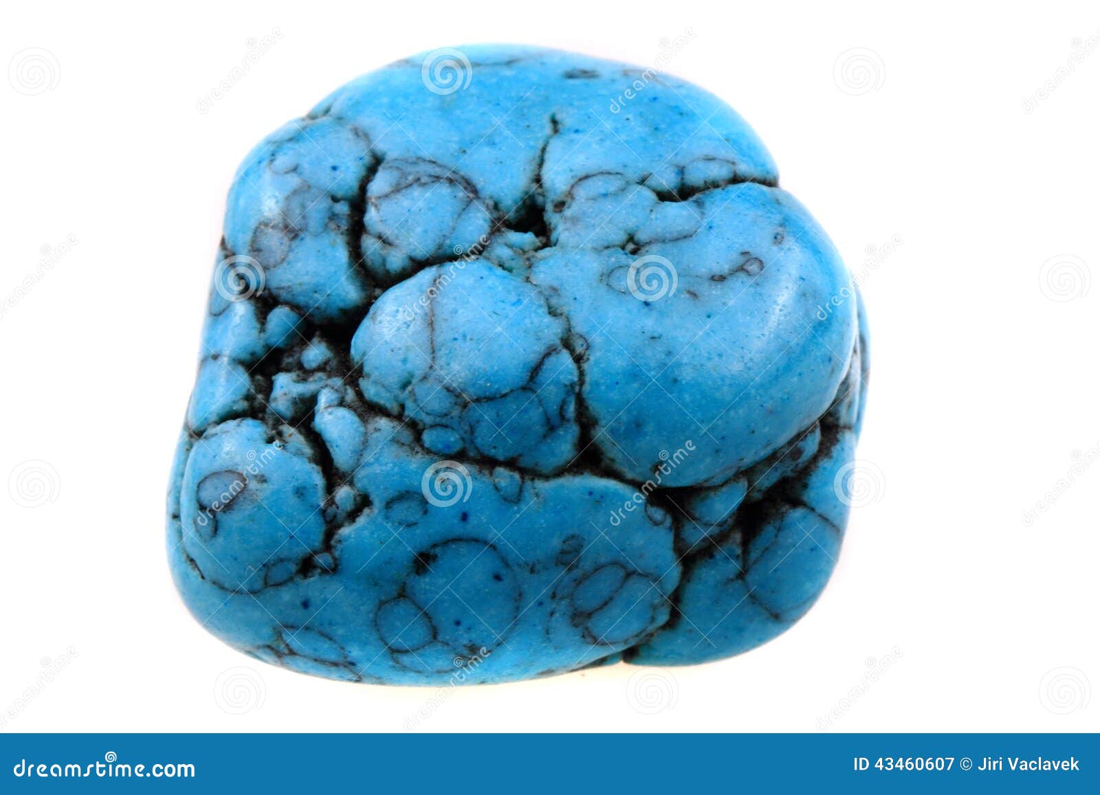 Mineral Azul De La Turquesa Aislado Imagen de archivo - Imagen de ...