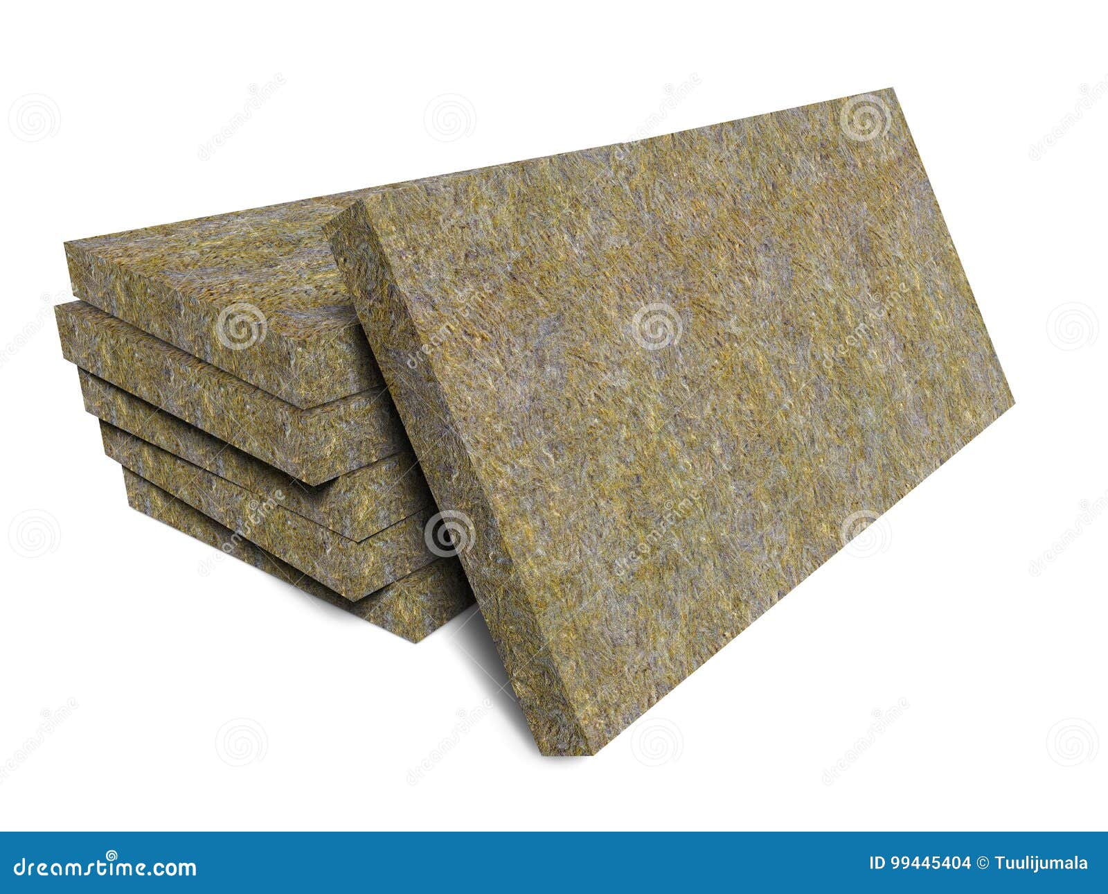 Mineral Basalt Rock Wool Mats Stack Stock Illustration - Illustration ...