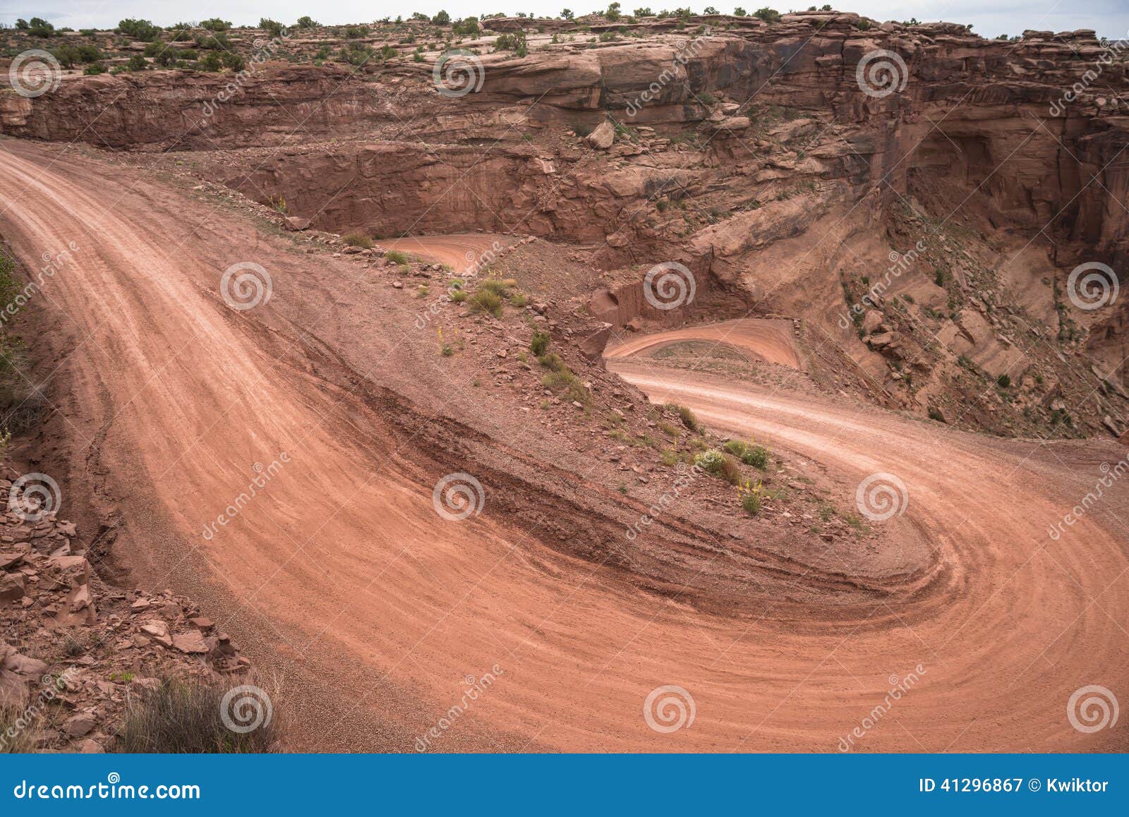Mineral Bottom Switchbacks Dirt Road Stock Image - Image of ridge ...
