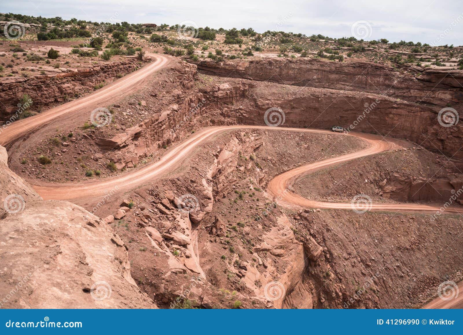 Mineral Bottom Switchbacks Dirt Road Stock Photo - Image of mountain ...
