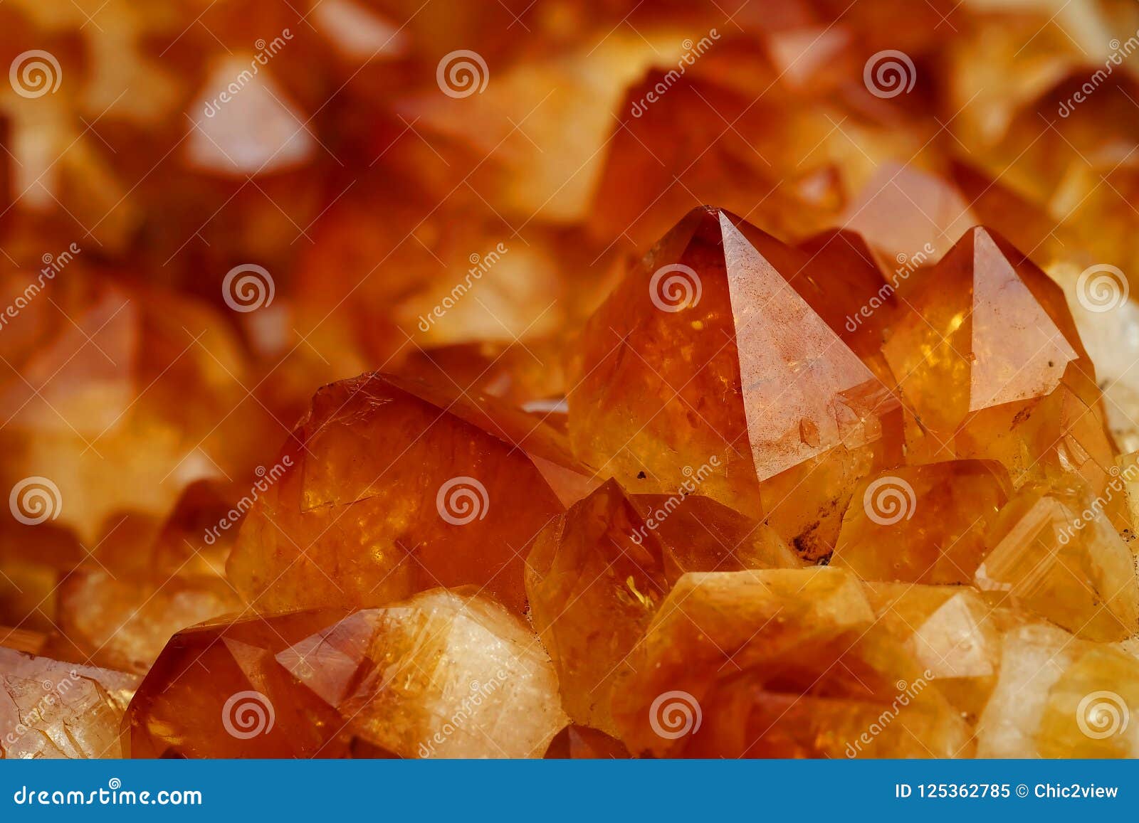Mineral Citrine Quartz Cluster Crystal Texture Stock Image - Image of ...