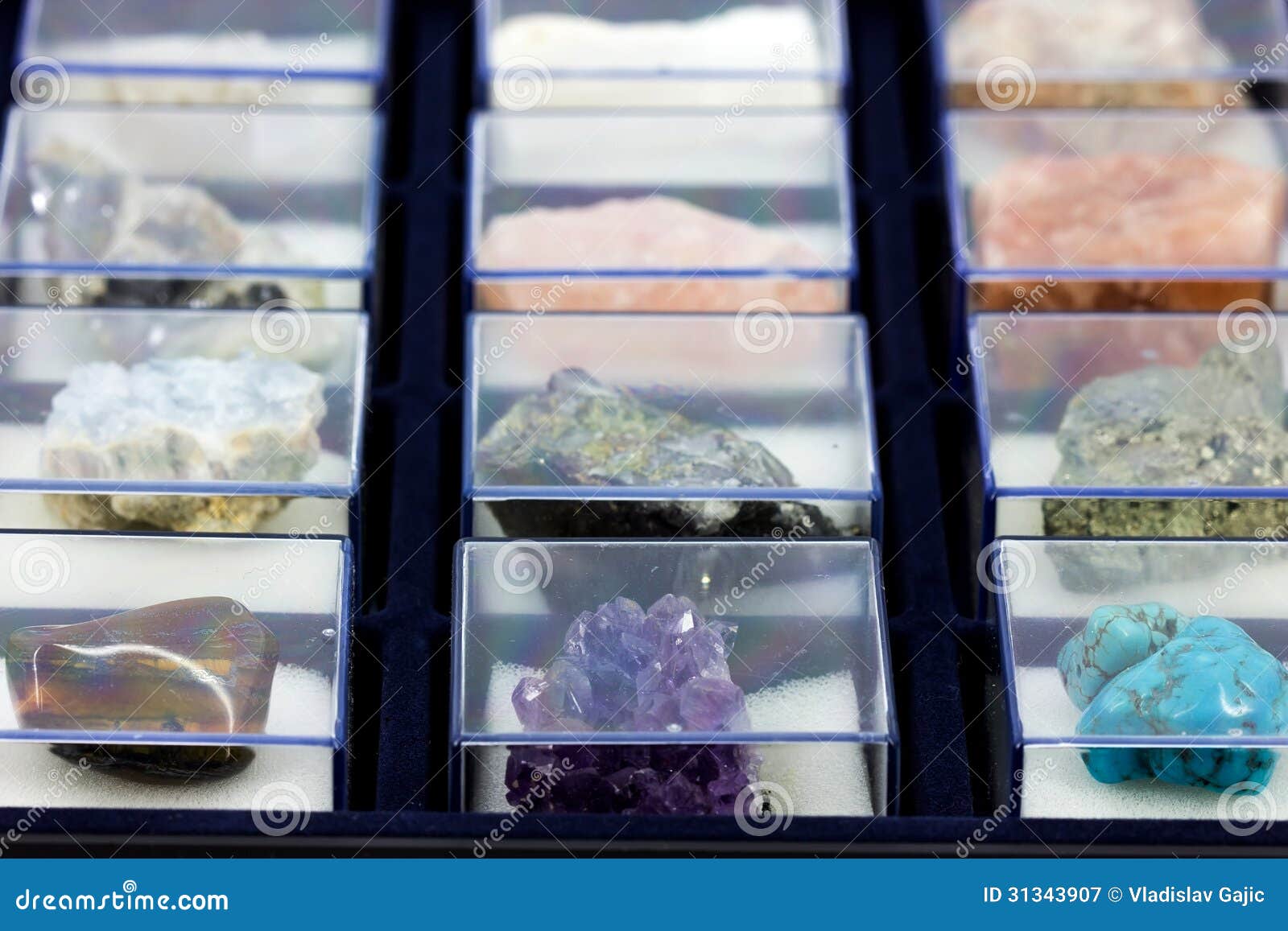 Mineral collection stock image. Image of closeup, mineral - 31343907