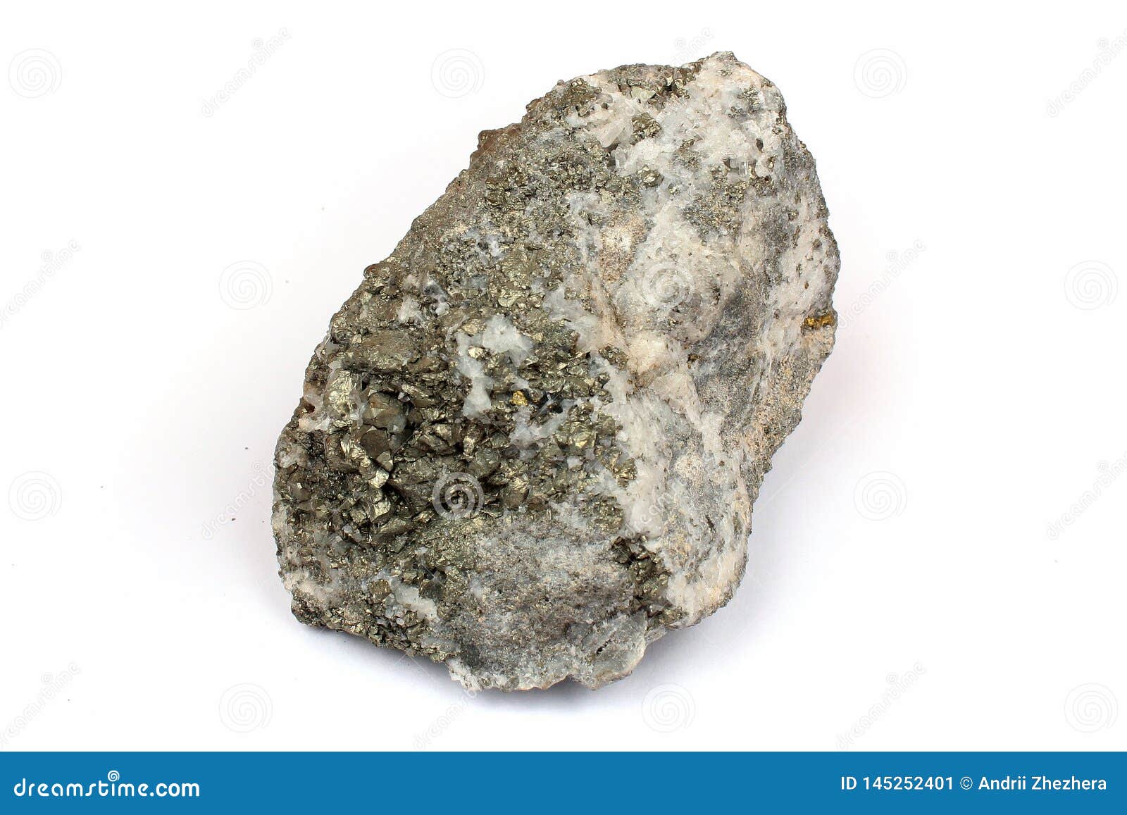 Mineral Da Calcopirite No Fundo Branco Imagem de Stock - Imagem de ...
