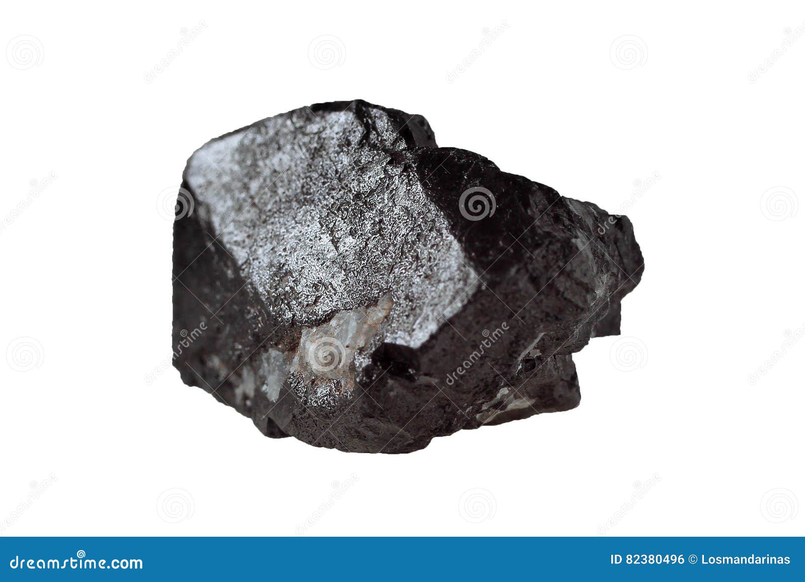 Mineral De La Magnetita Aislado Foto de archivo - Imagen de negro, mina ...