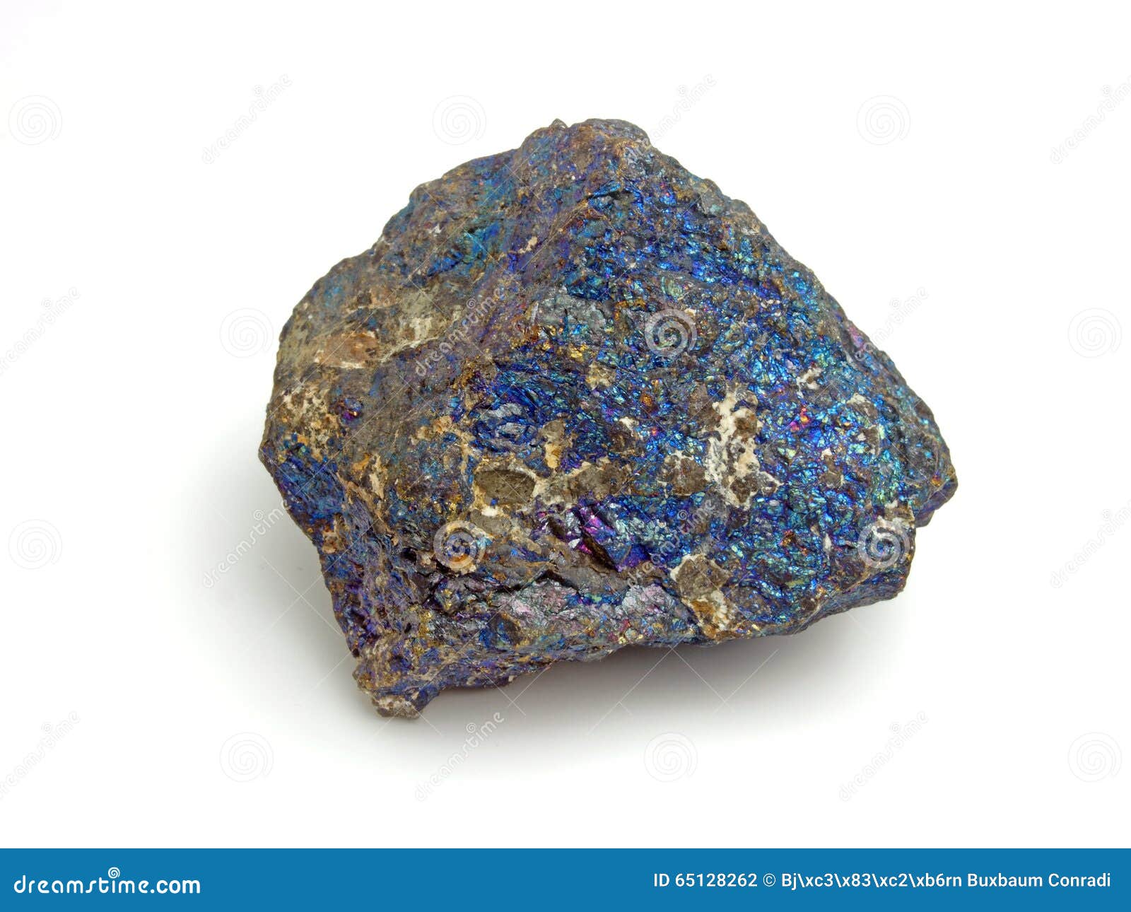 Mineral De Pavo Real, Una Variedad De Calcopirita Foto de archivo ...