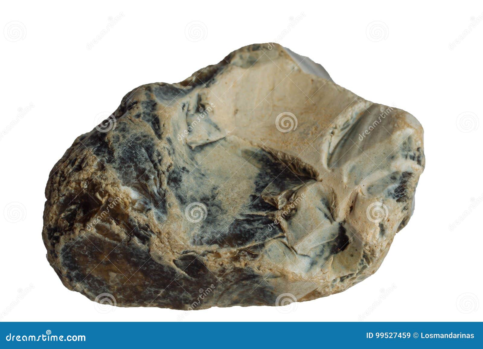 Mineral De Piedra Del Pedernal Aislado Imagen de archivo - Imagen de ...