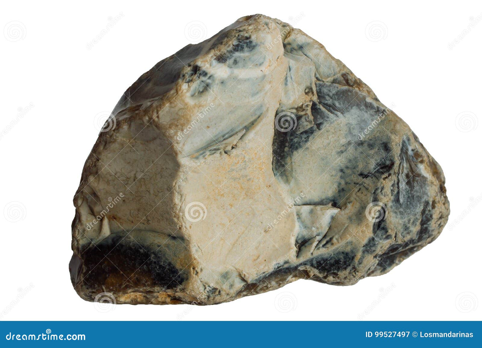Mineral De Piedra Del Pedernal Aislado Imagen de archivo - Imagen de ...