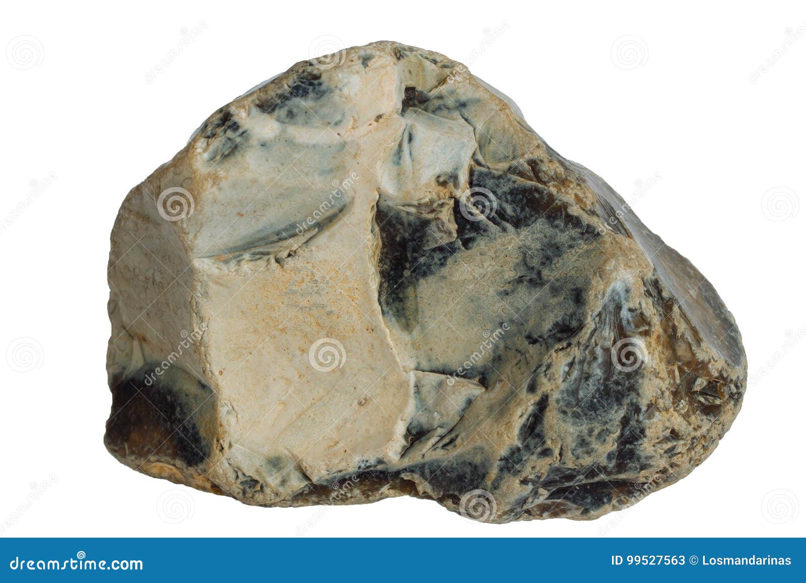 Mineral De Piedra Del Pedernal Aislado Imagen de archivo - Imagen de ...