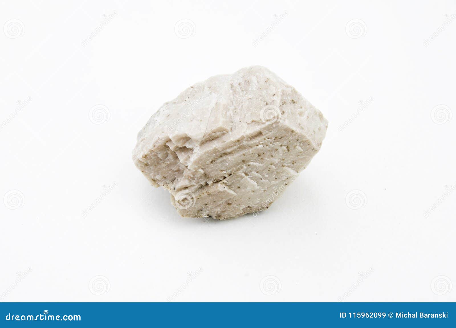 Mineral Del Feldespato Aislado Sobre Blanco Imagen de archivo - Imagen ...