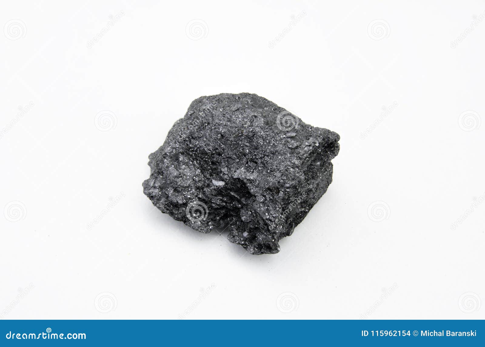 Mineral Del Grafito Aislado Sobre Blanco Foto de archivo - Imagen de ...