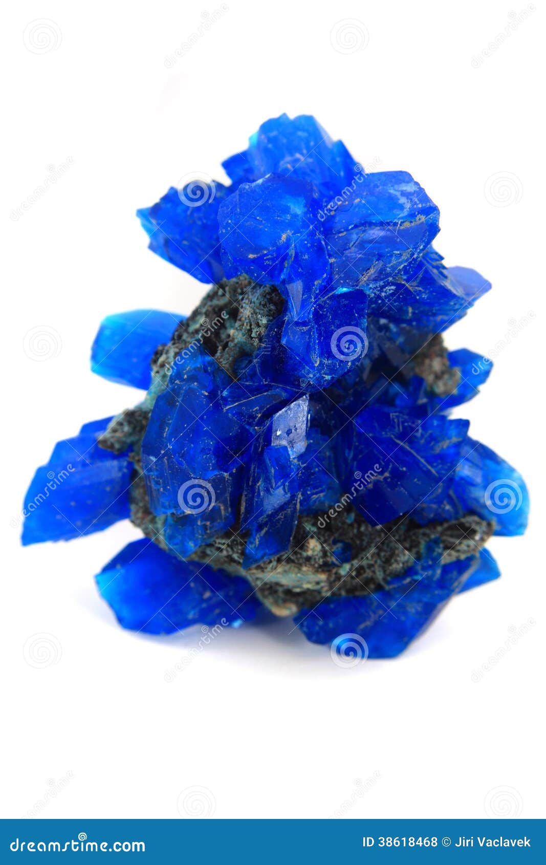 Mineral Del Vitriolo Azul Aislado Foto de archivo - Imagen de color ...