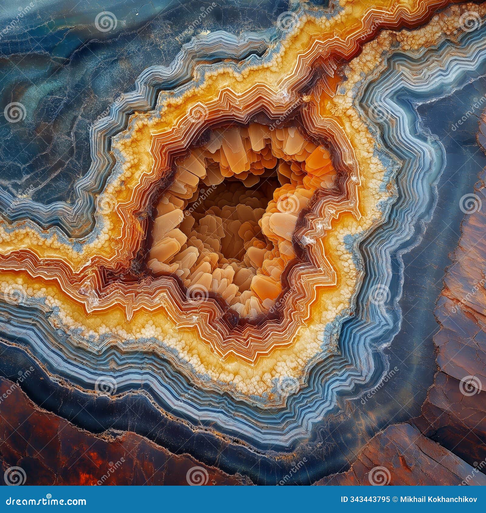 Mineral Formations in Geological Structures Stock Image - Image of ...