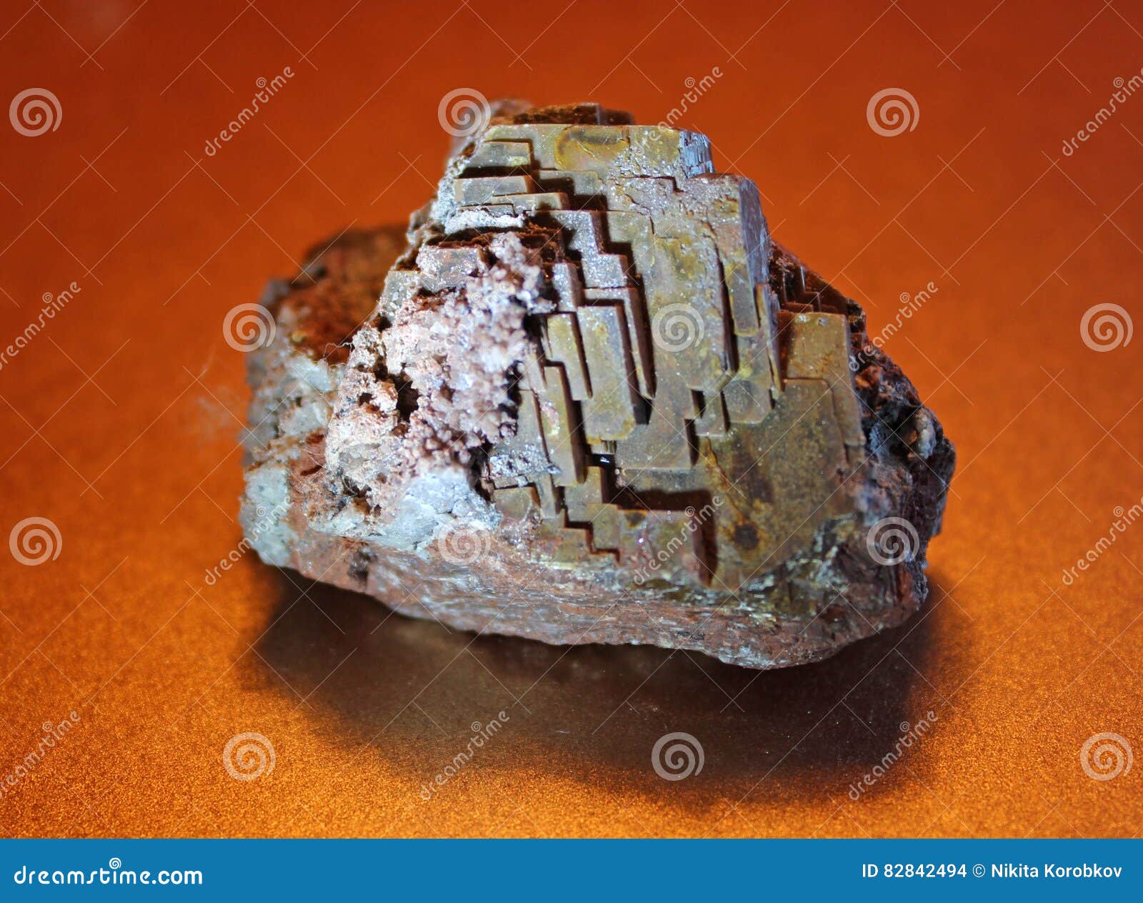 Mineral gemstone barite stock photo. Image of gray, single - 82842494