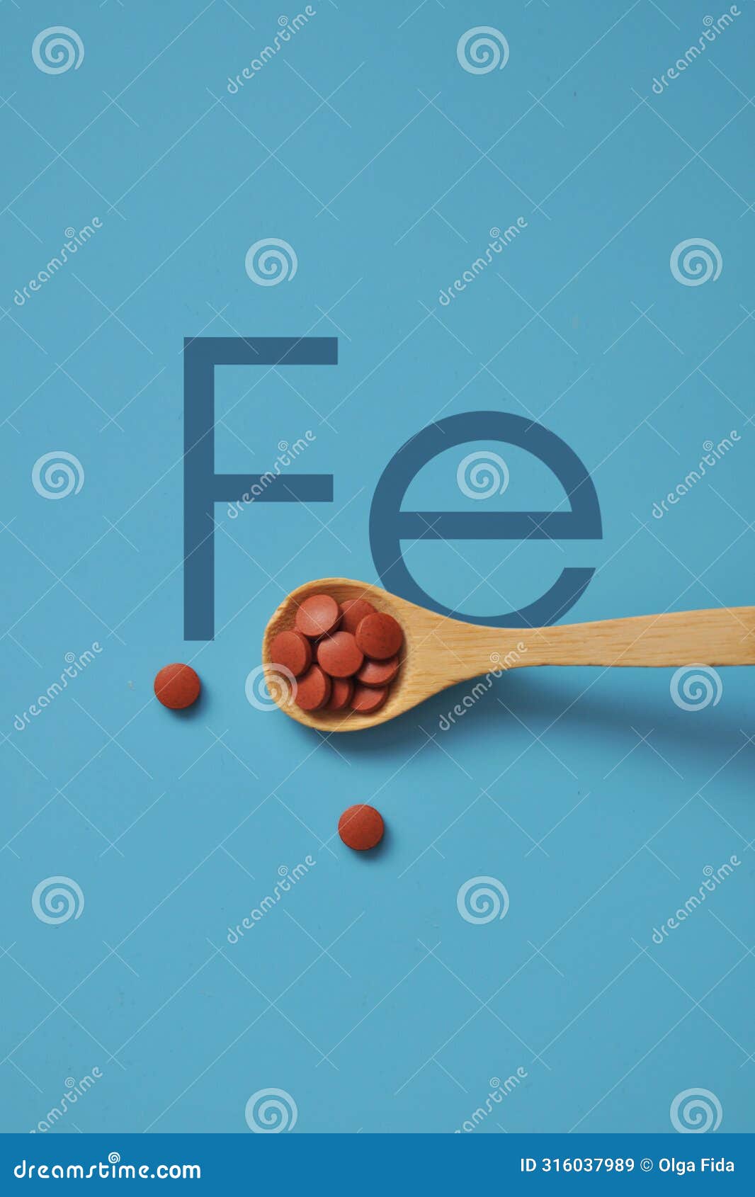 The Mineral "iron" in Tablets Stock Image - Image of health, deficiency ...