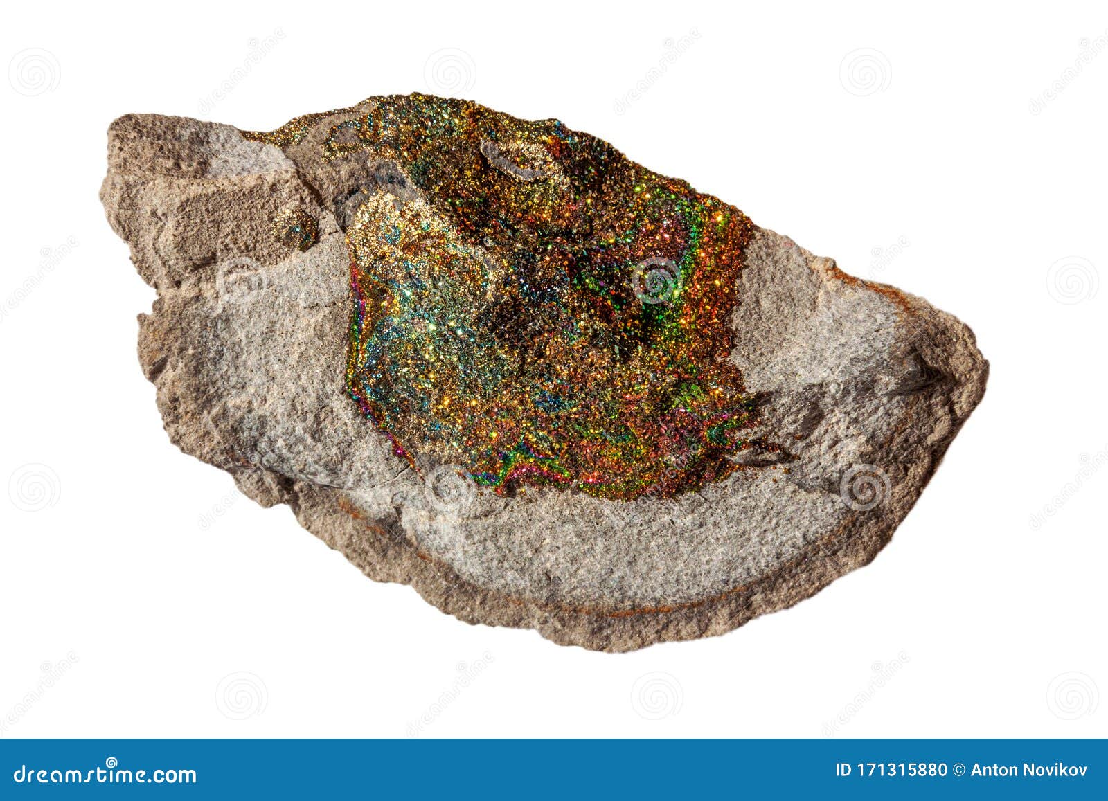 Markasite Isolated on a White Background Stock Photo - Image of ...