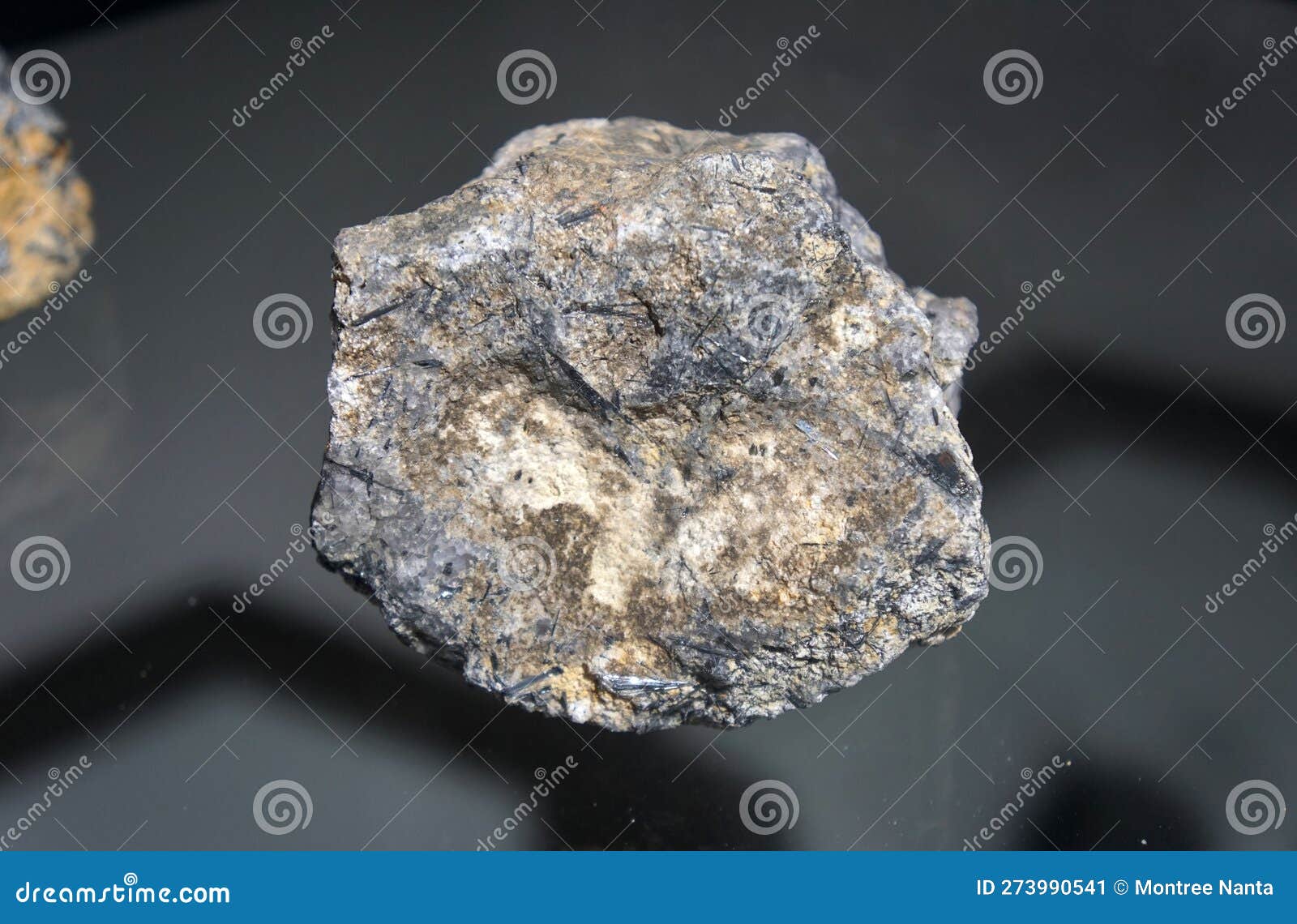 Raw Stibnite Rock Stone, Antimonite, a Sulfide Mineral. Stock Image ...