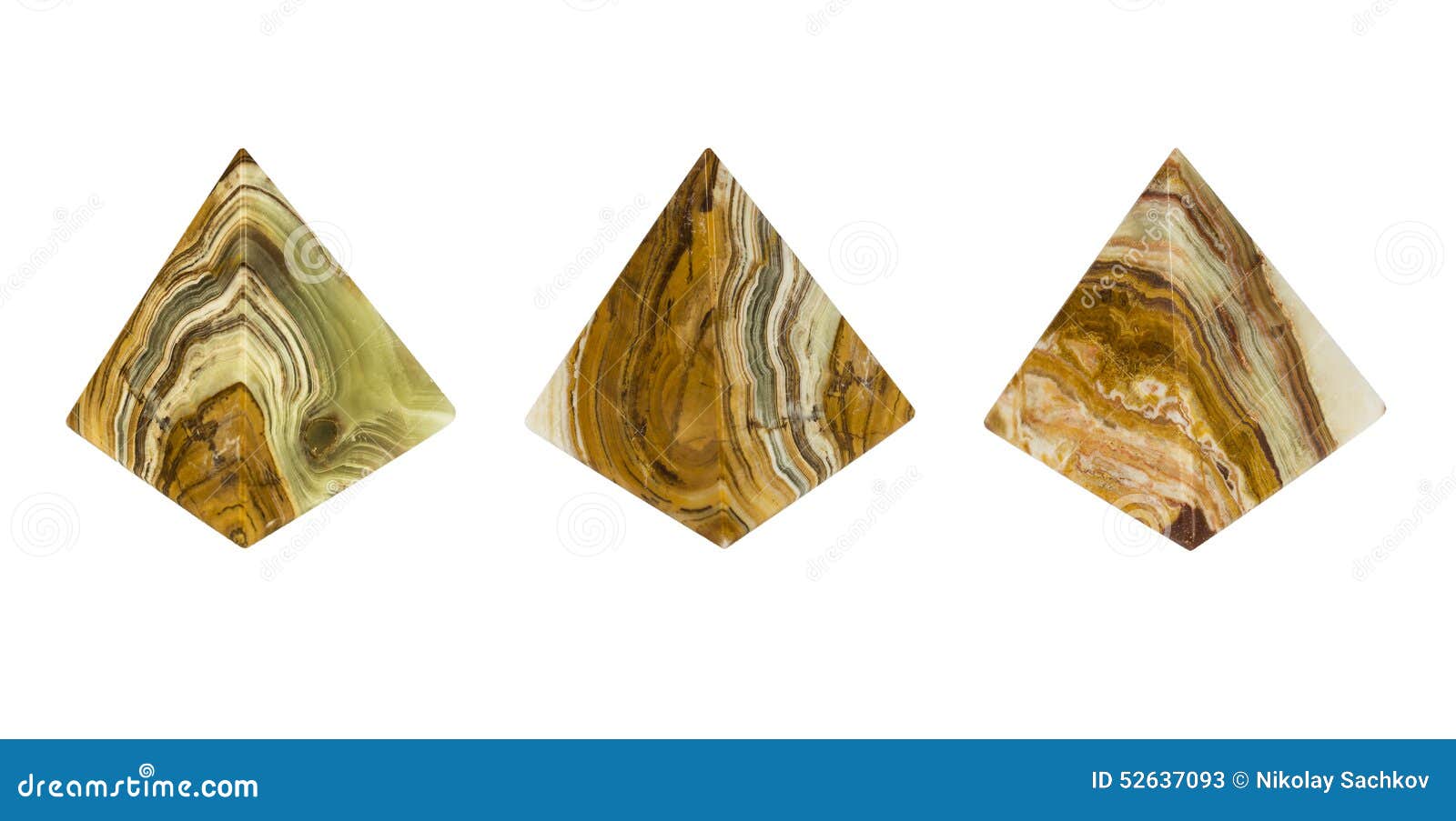Mineral Onyx pyramid. stock image. Image of marble, geology - 52637093