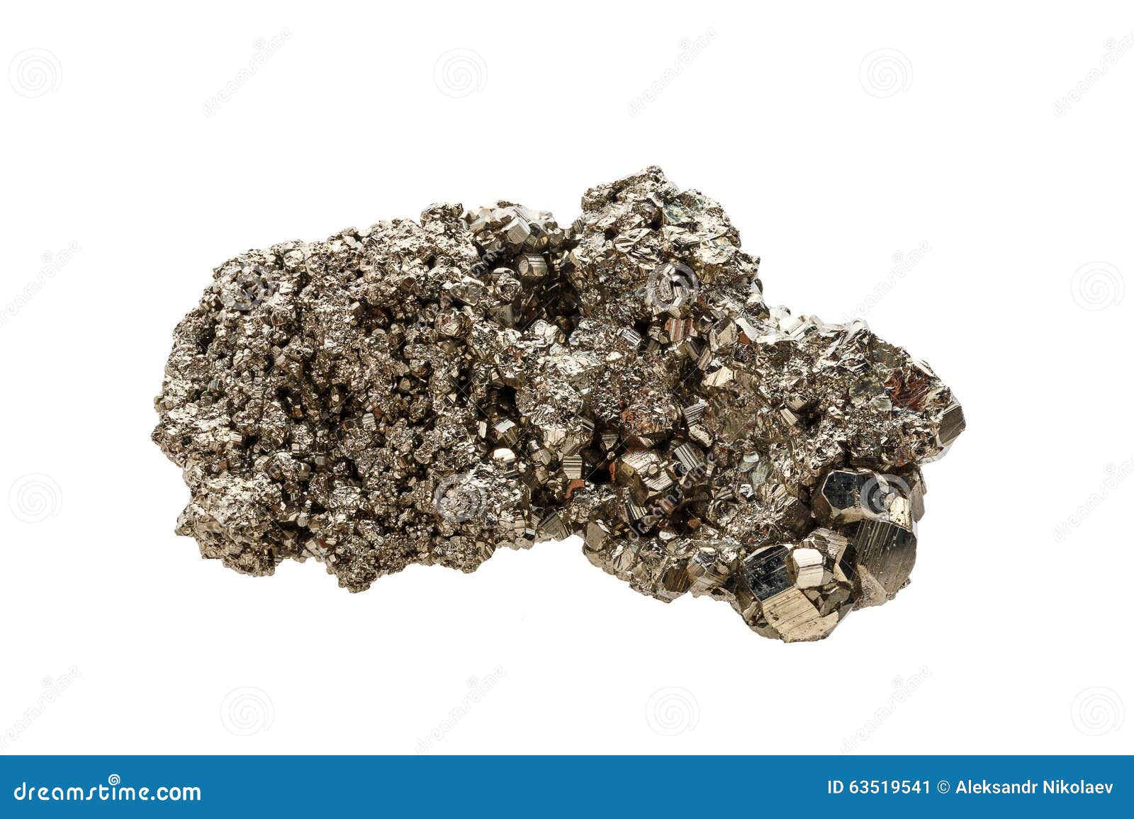 Mineral pyrite stock image. Image of luxury, nature, treasure - 63519541