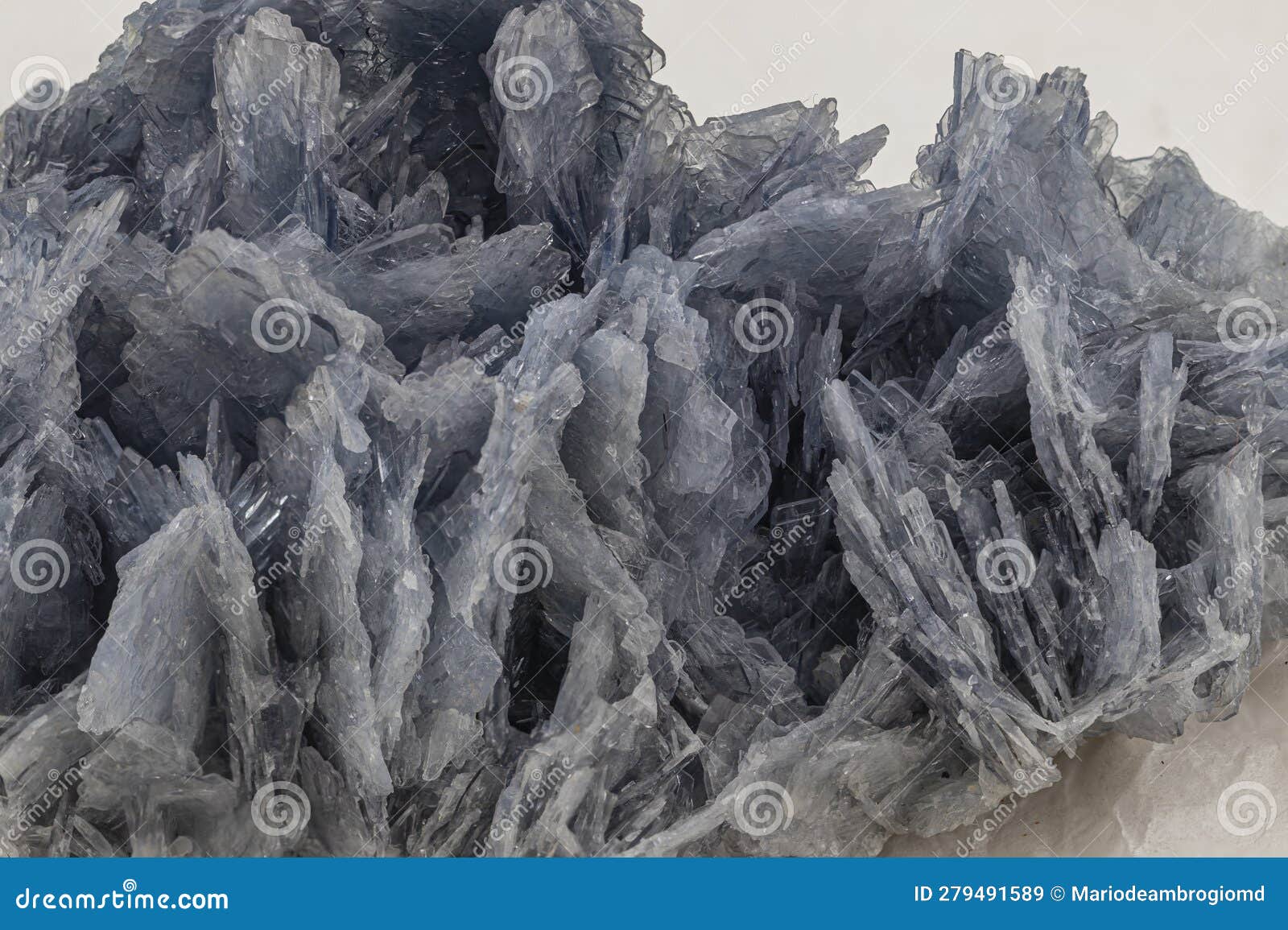 Mineral Sample of Barite on a Light Background Stock Image - Image of ...