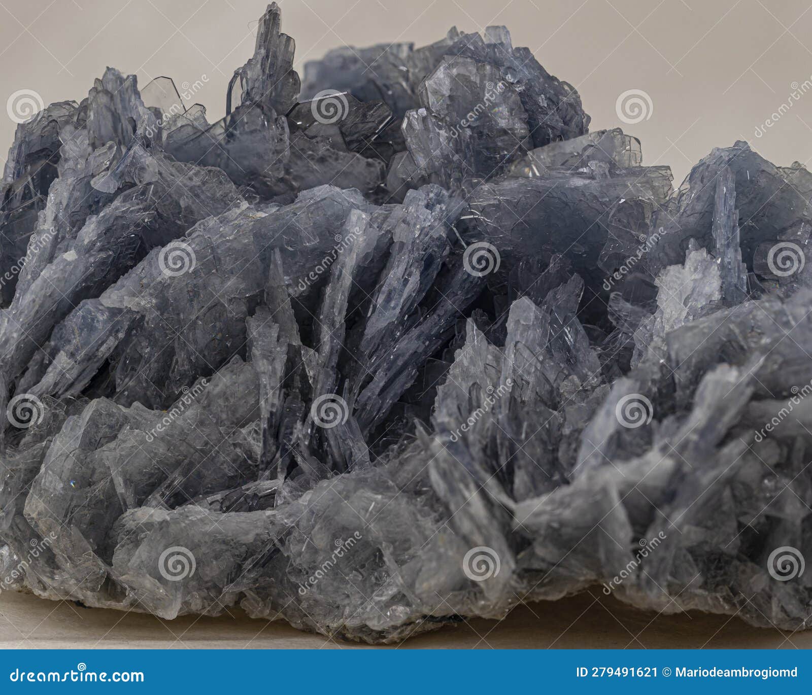 Mineral Sample of Barite on a Light Background Stock Image - Image of ...