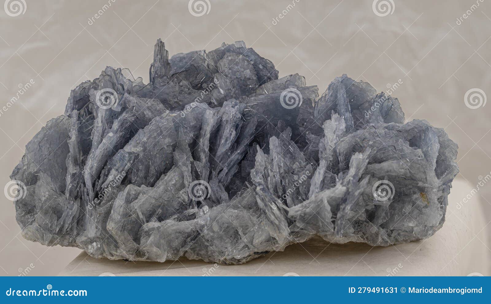 Mineral Sample of Barite on a Light Background Stock Image - Image of ...