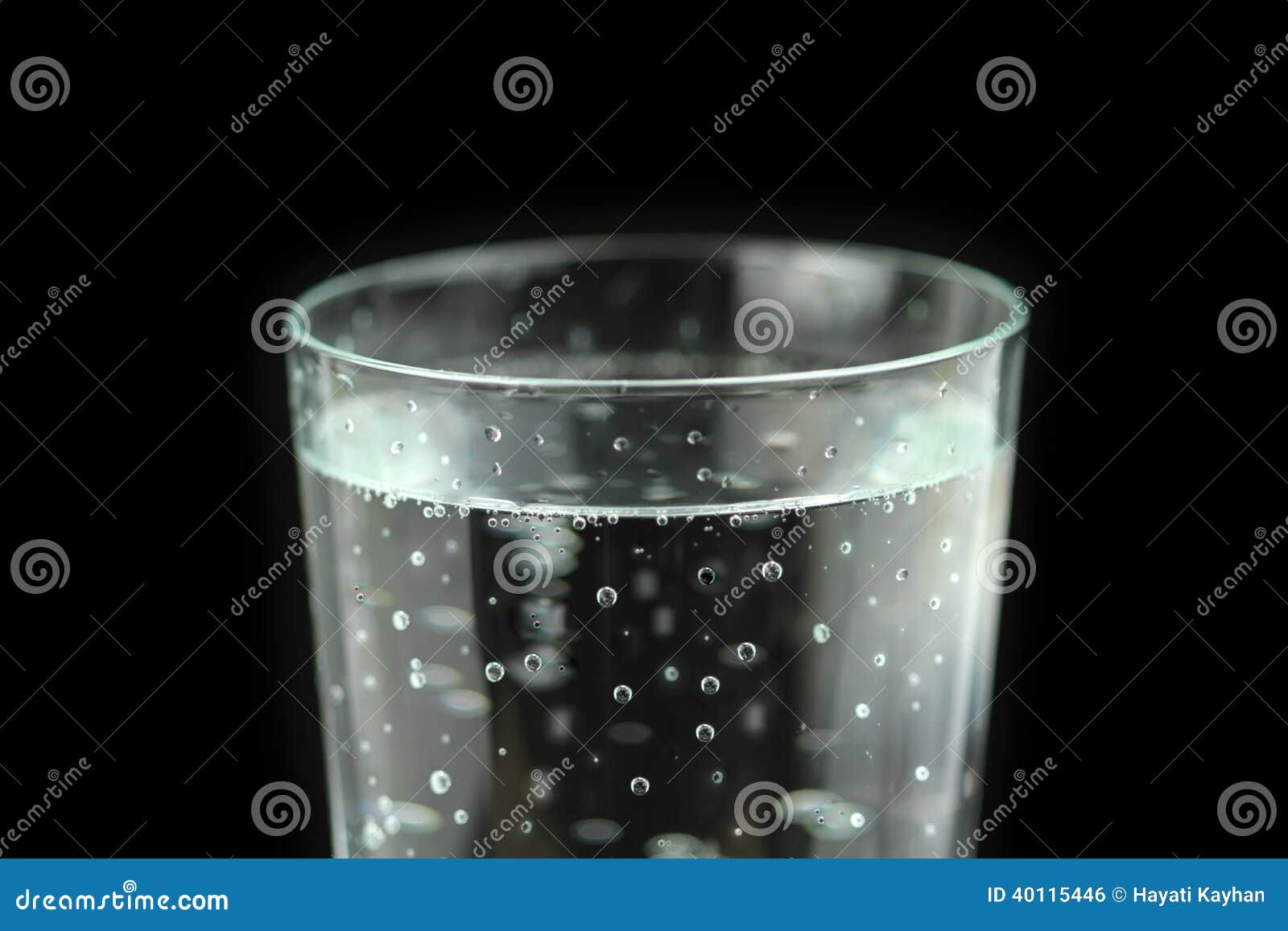 Mineral Water with Bubbles in the Glass Stock Photo - Image of healthy ...