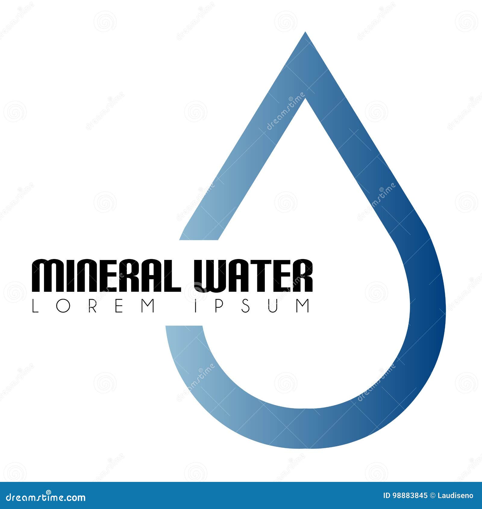 MIneral water logo stock vector. Illustration of drink - 98883845