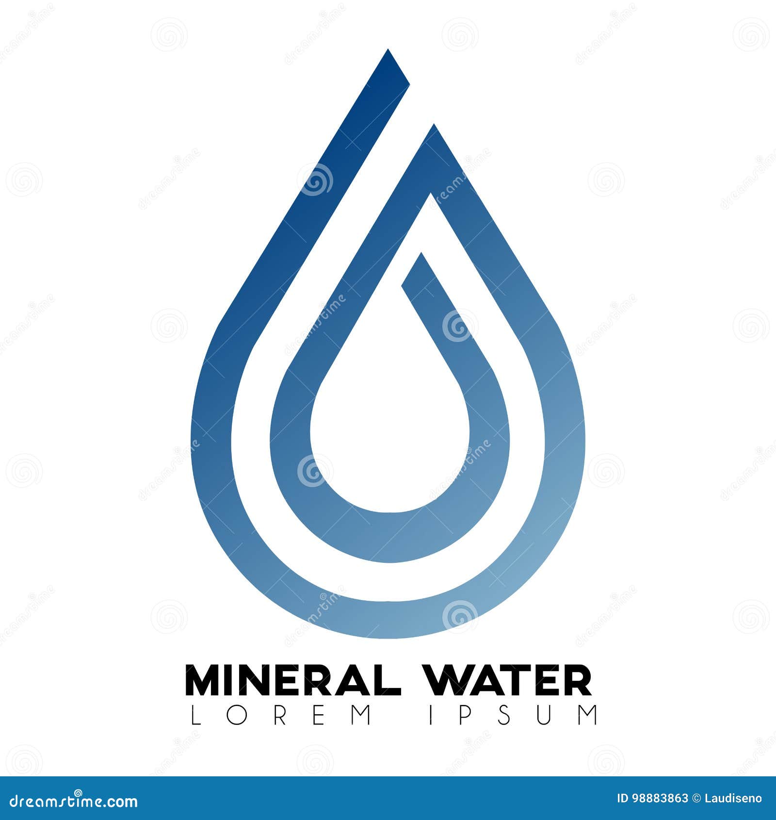 MIneral water logo stock vector. Illustration of mineral - 98883863