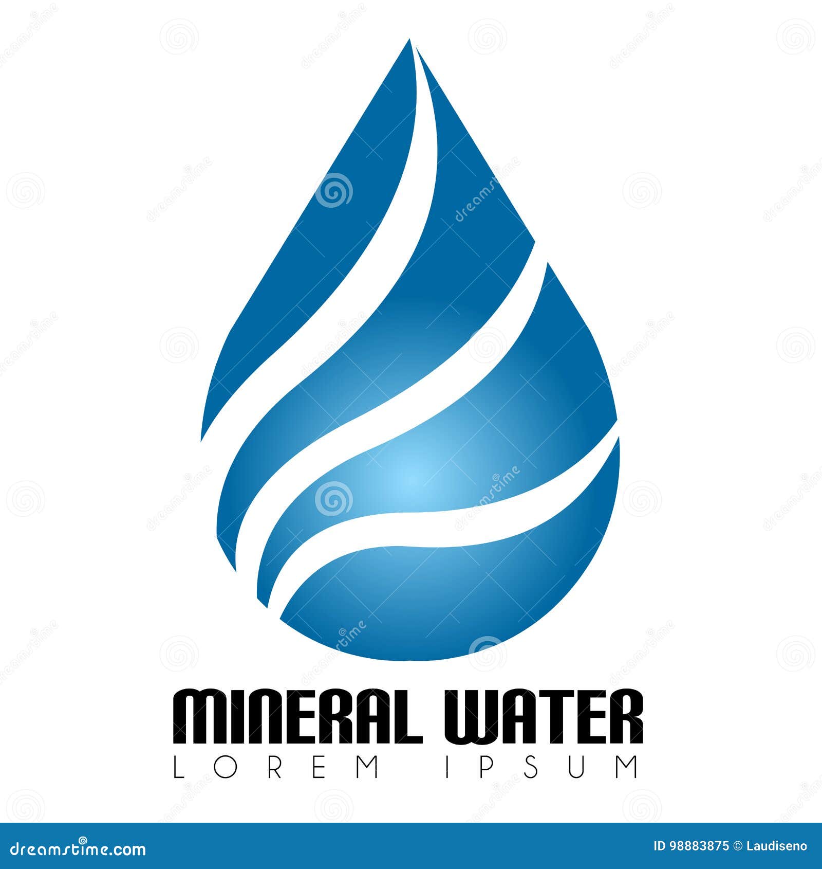 MIneral water logo stock vector. Illustration of business - 98883875