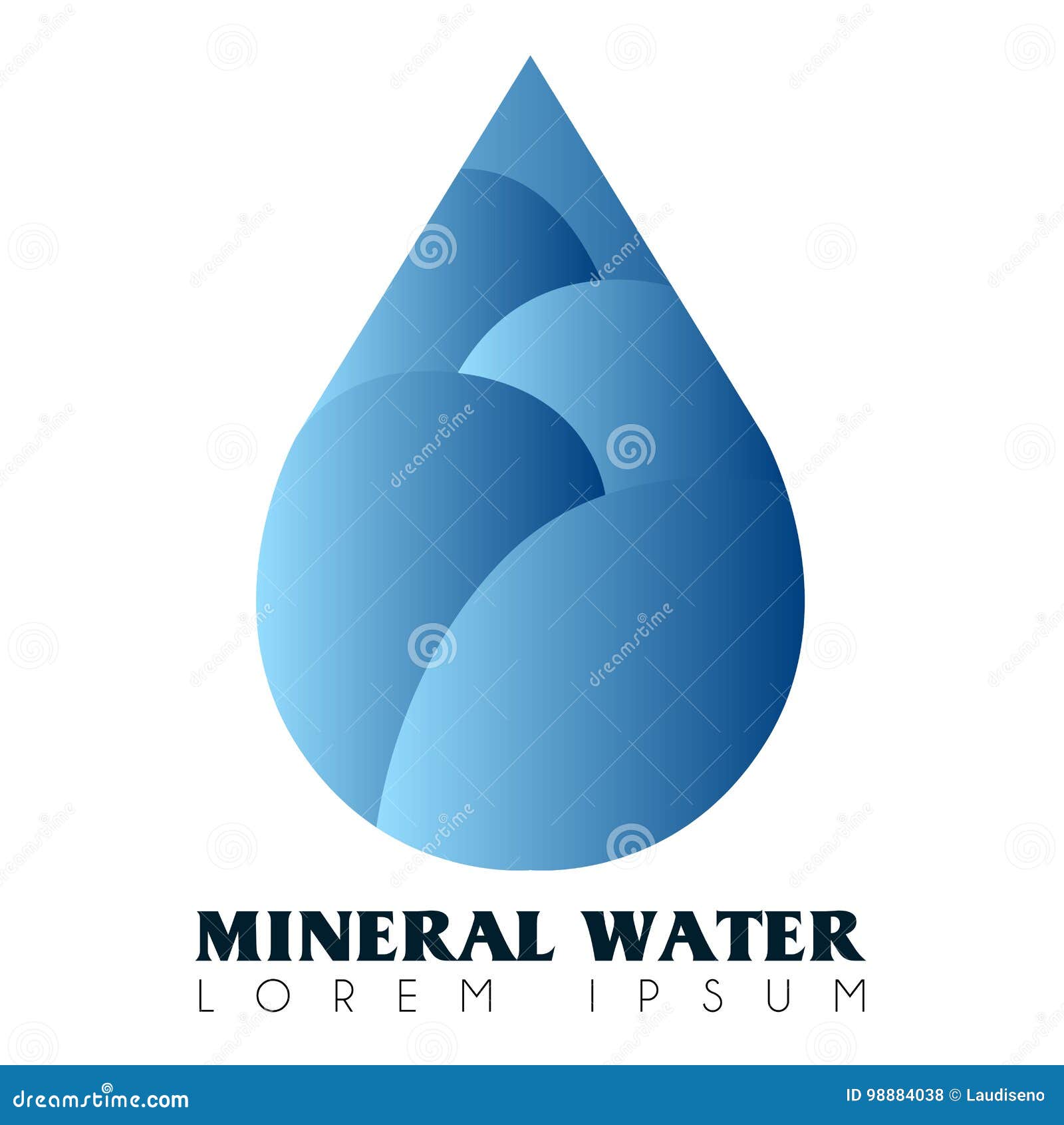 MIneral water logo stock illustration. Illustration of natural - 98884038