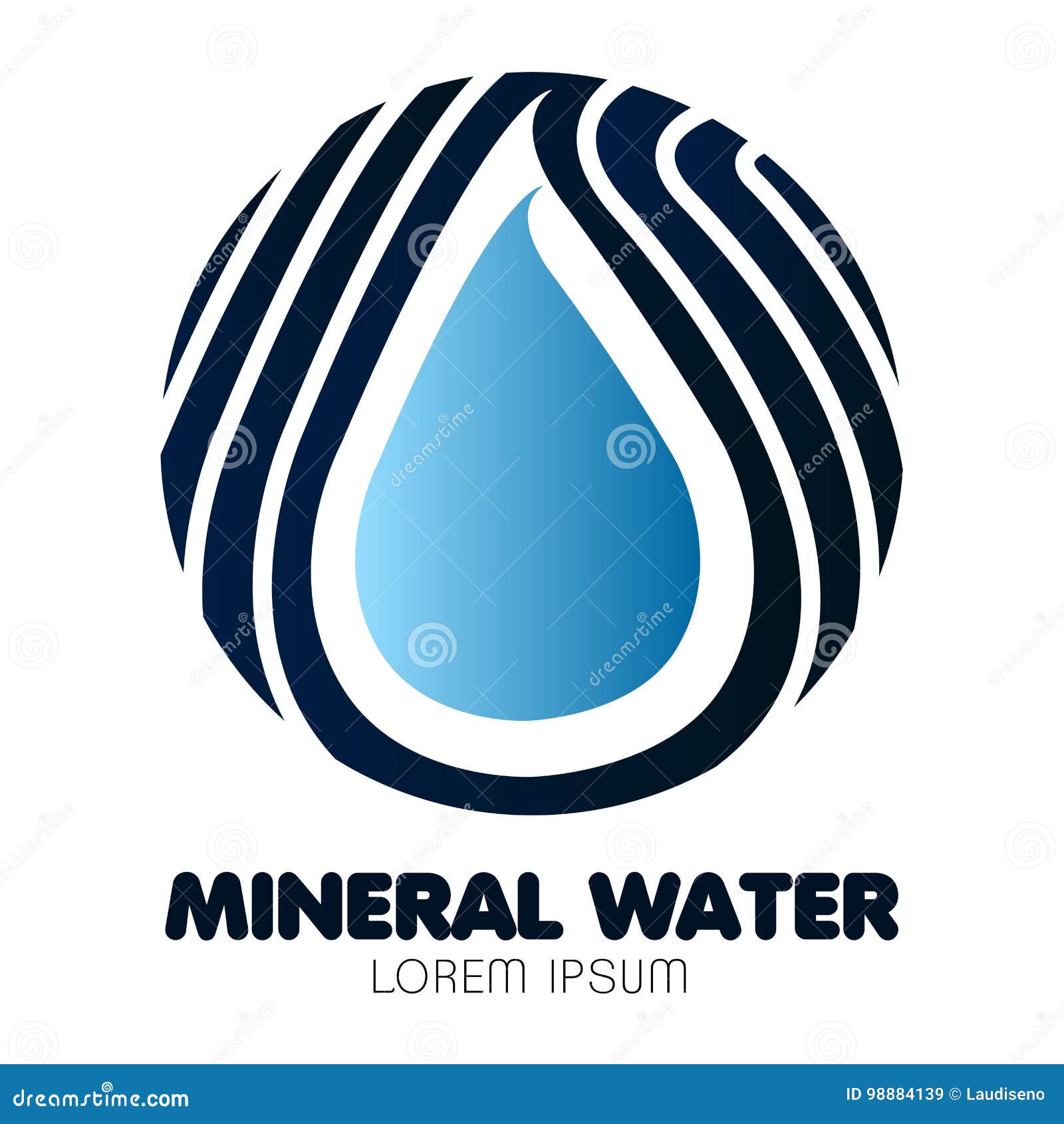 MIneral water logo stock vector. Illustration of clip - 98884139