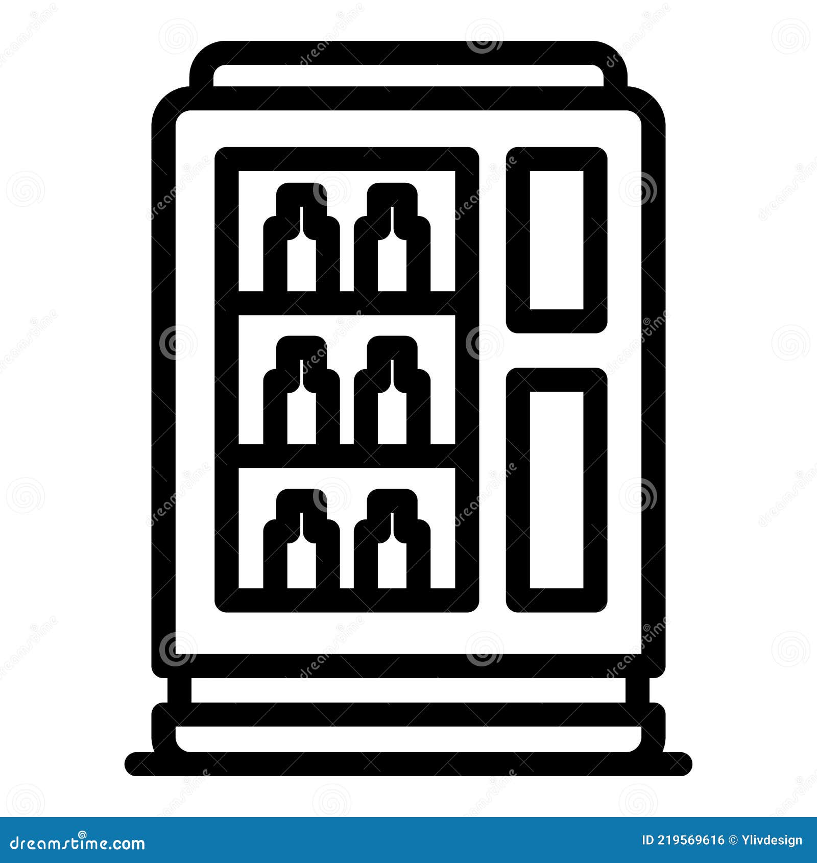 Mineral Water Machine Icon, Outline Style Stock Vector - Illustration ...