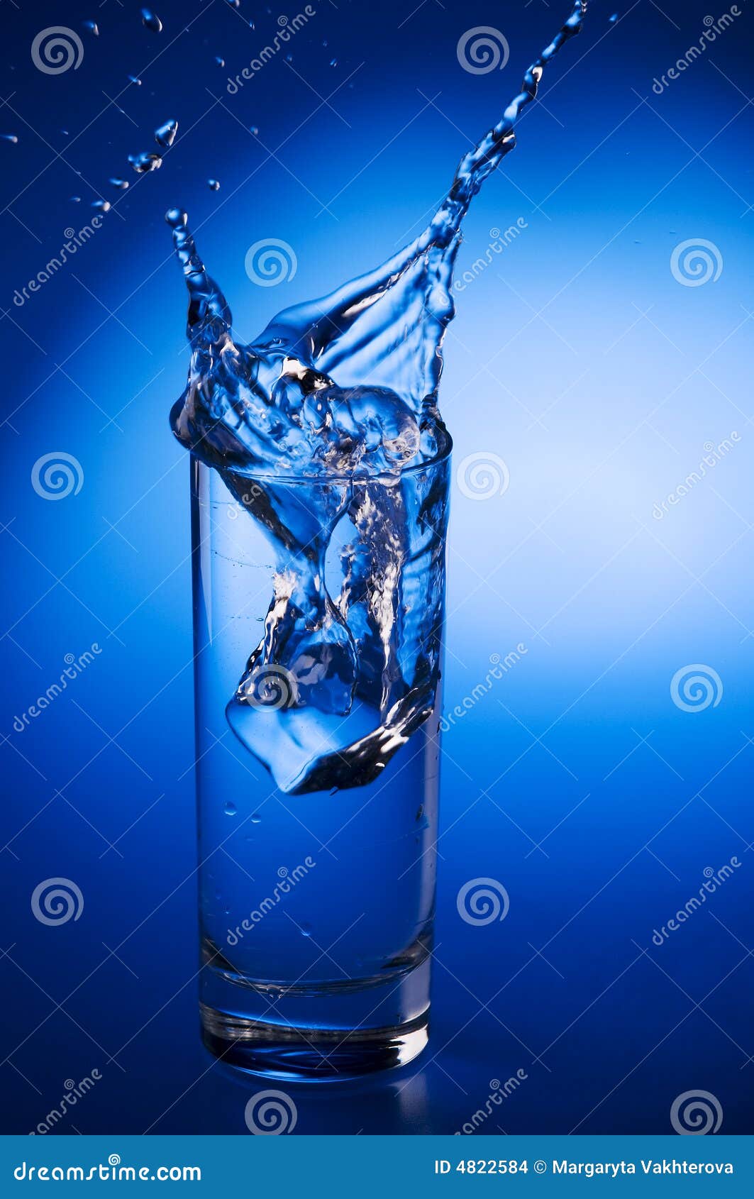 Mineral Water Splashing Out from Glass Stock Photo - Image of liquid ...