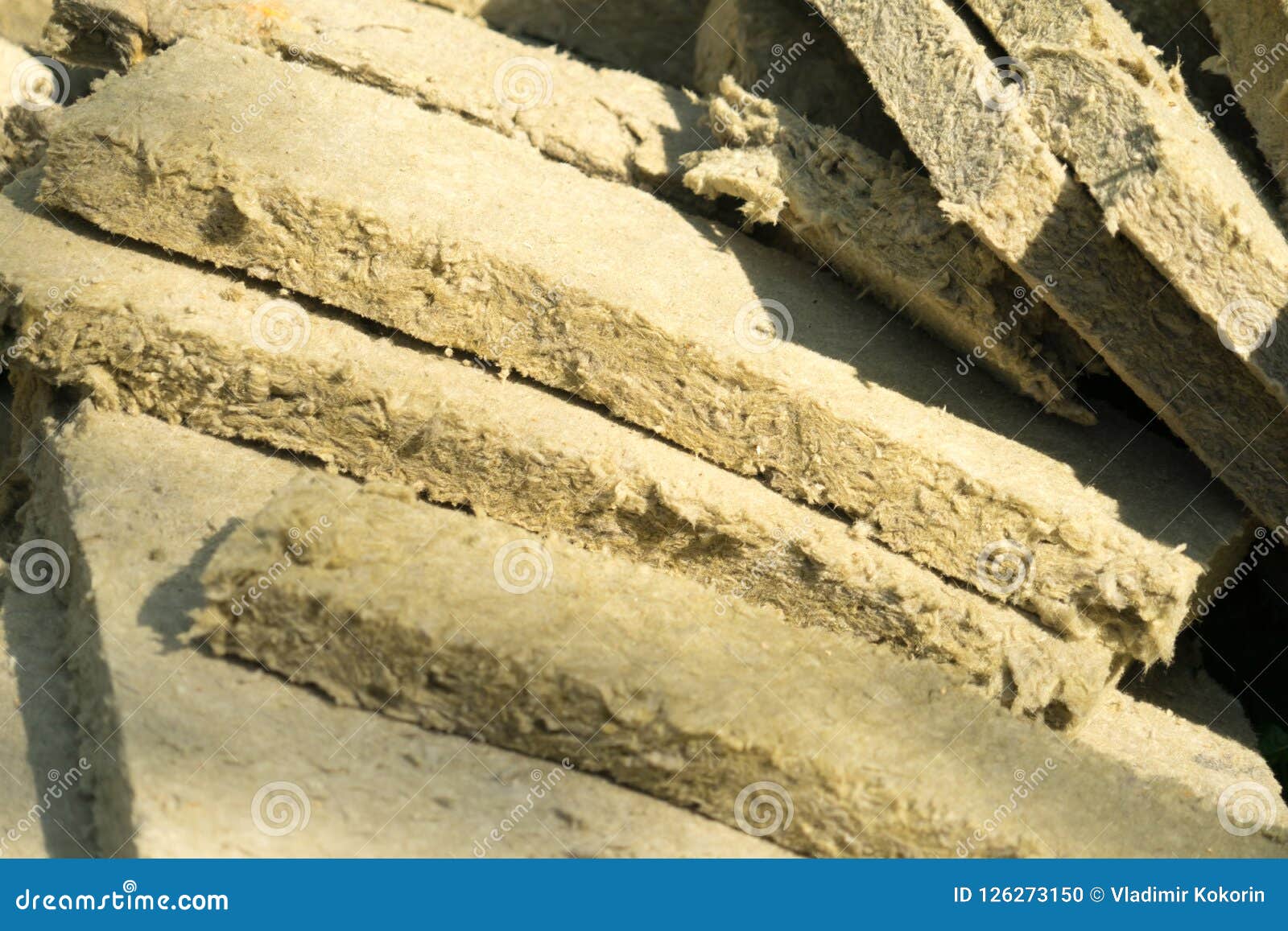 Mineral Wool. Material for Insulation of Buildings Stock Photo - Image ...
