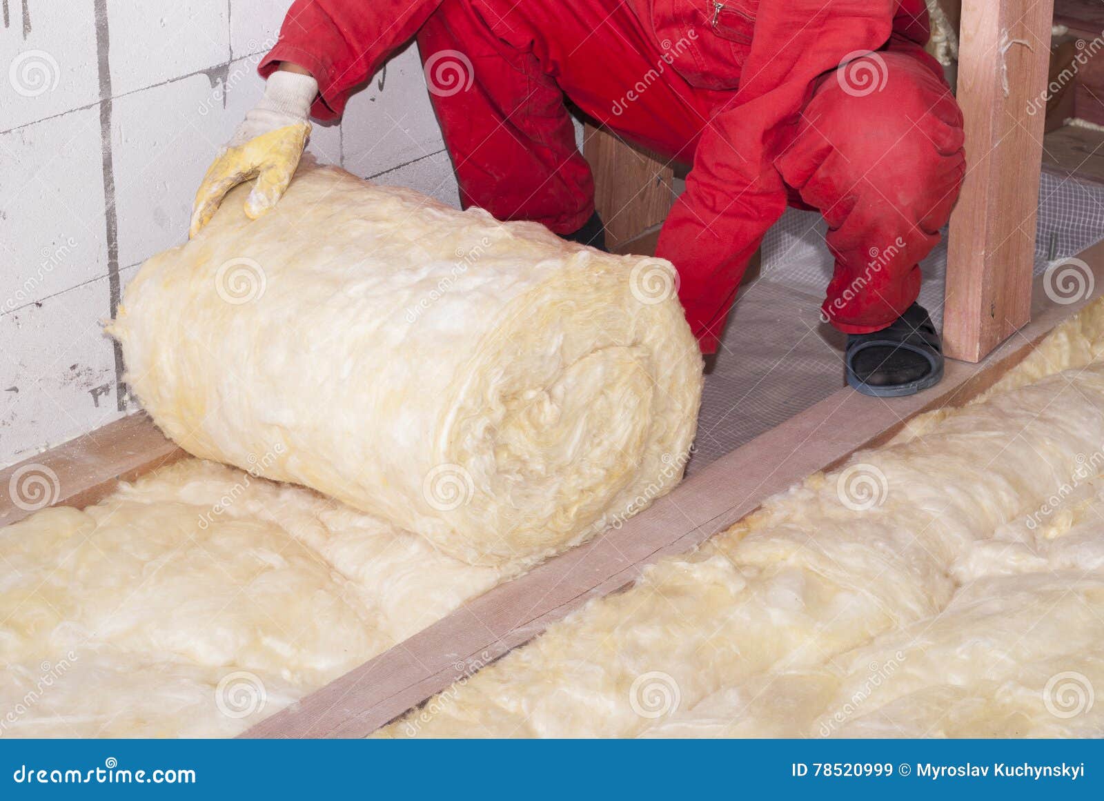 Mineral wool packing stock image. Image of indoor, heat - 78520999