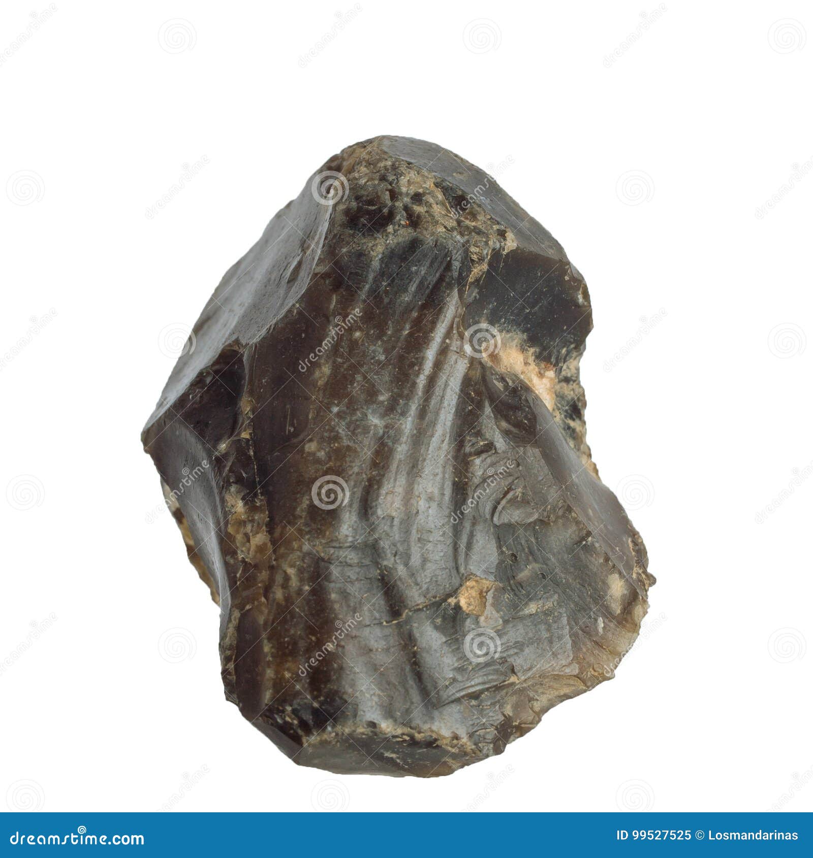 Minerale Di Pietra Del Silice Isolato Immagine Stock - Immagine di ...