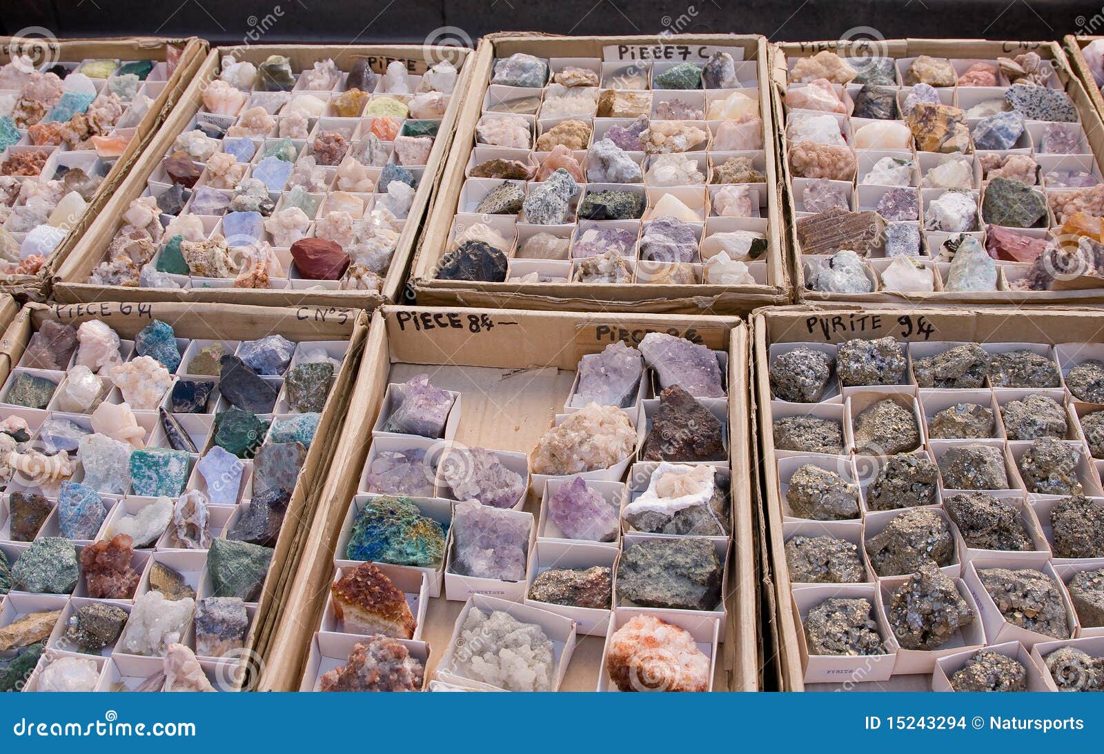 Minerals stock photo. Image of stone, selling, objects - 15243294
