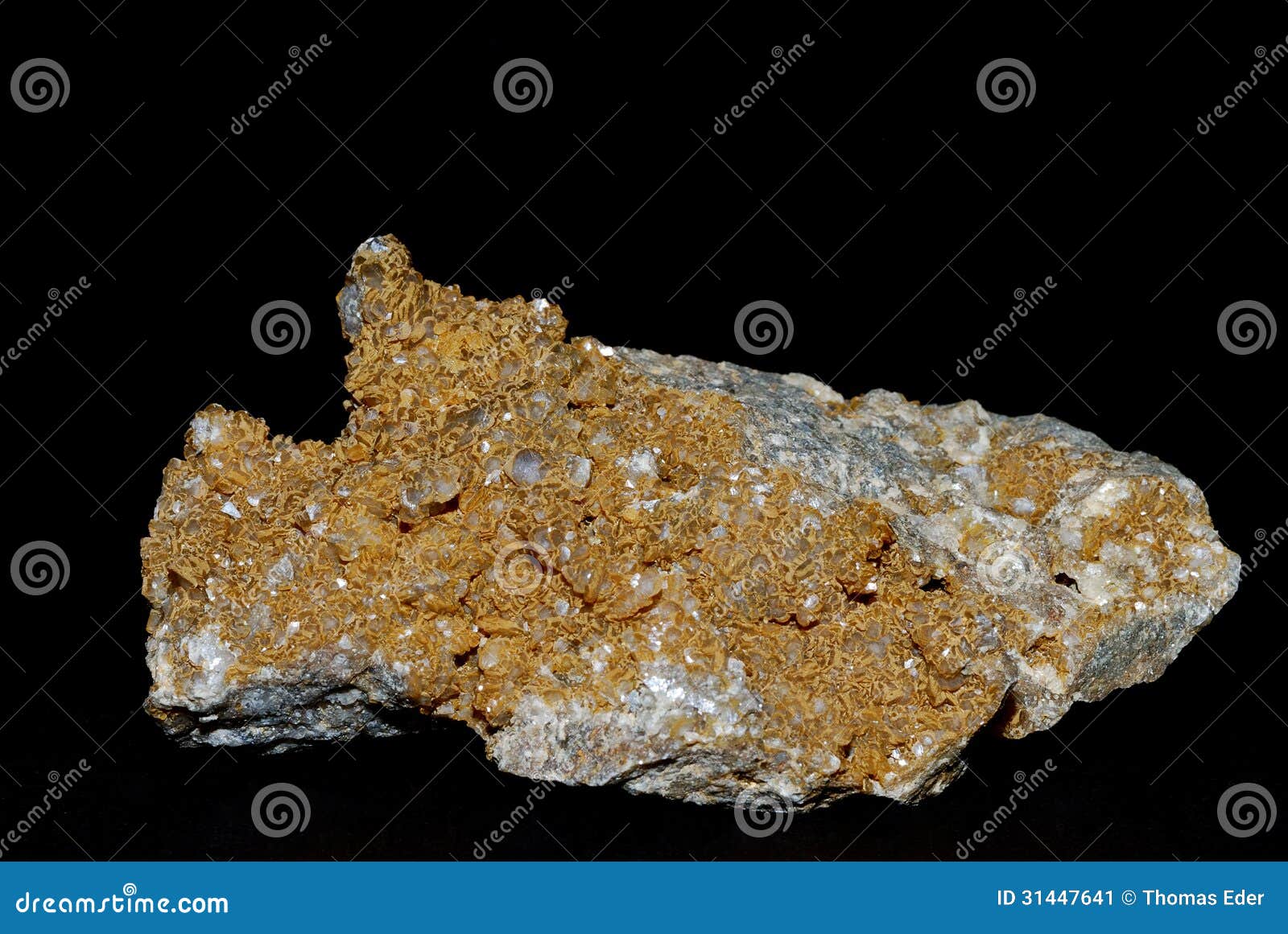 Minerals Calcite Flowers on Black Stock Image - Image of black ...