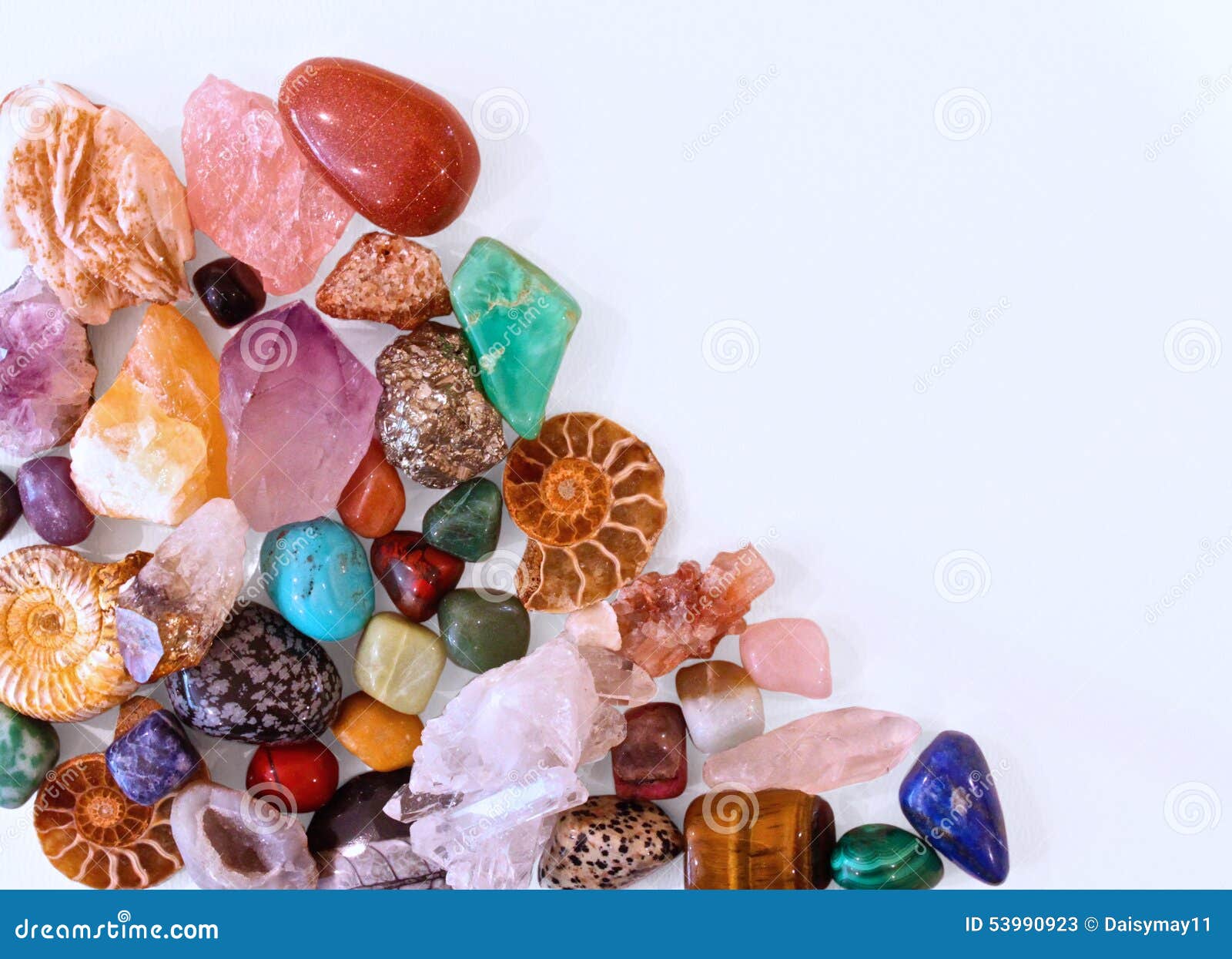 Minerals Crystals and Semi Precious Stones Stock Image - Image of ...