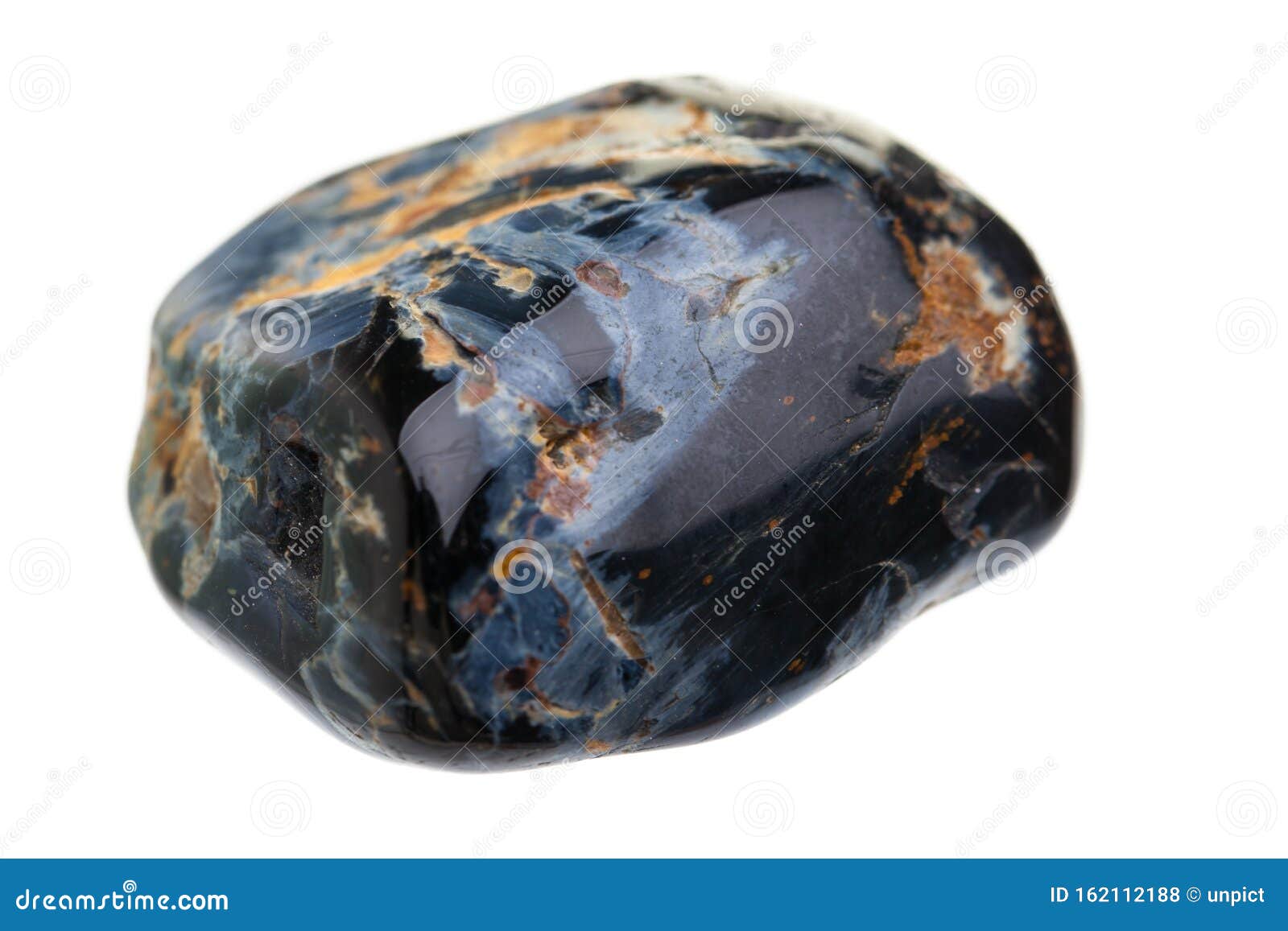 Minerals: Eagle Eye Isolated on White Background Stock Photo - Image of ...