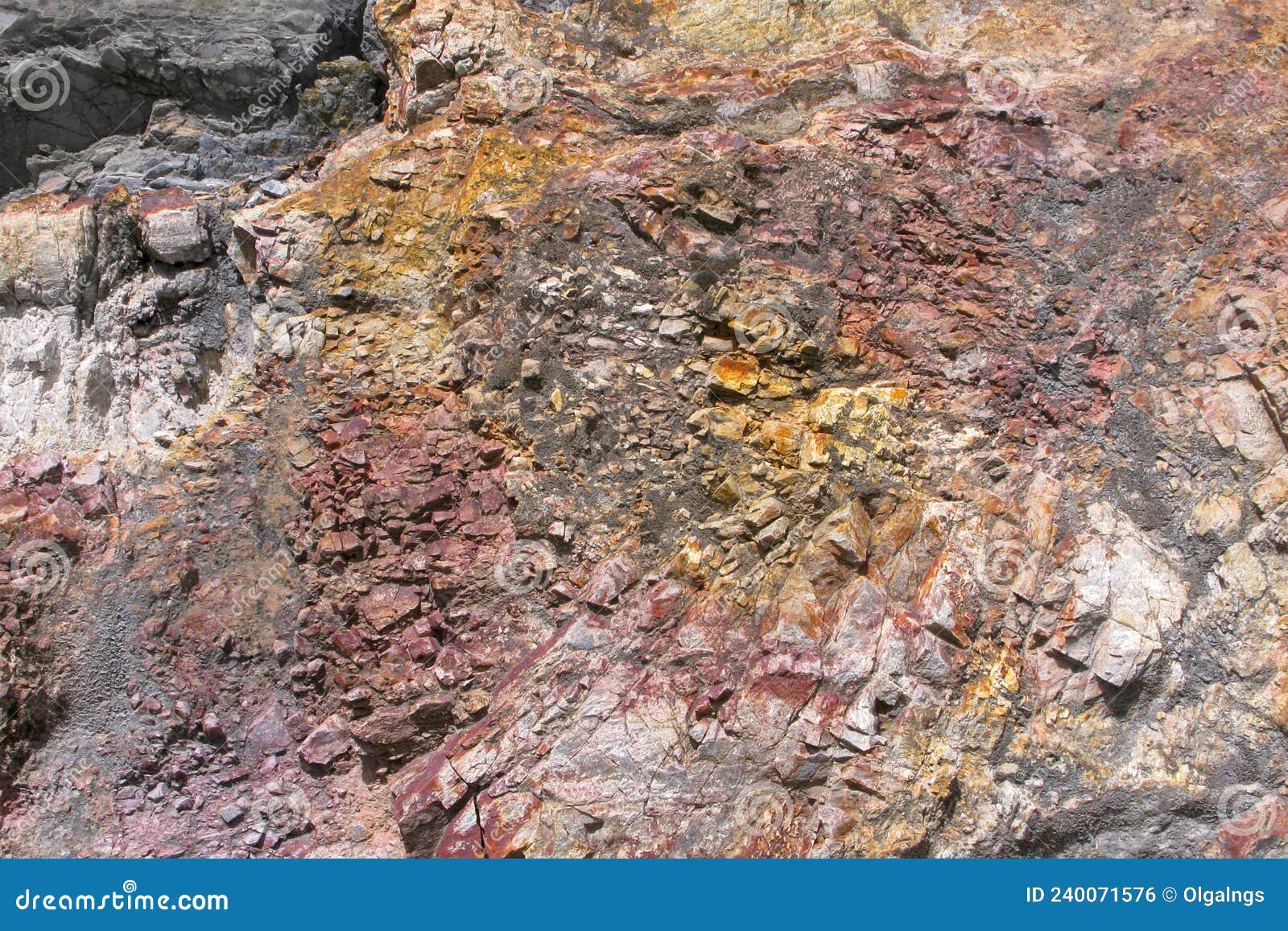 Minerals, Layered Rocky, Colored Stones Stock Photo - Image of grunge ...