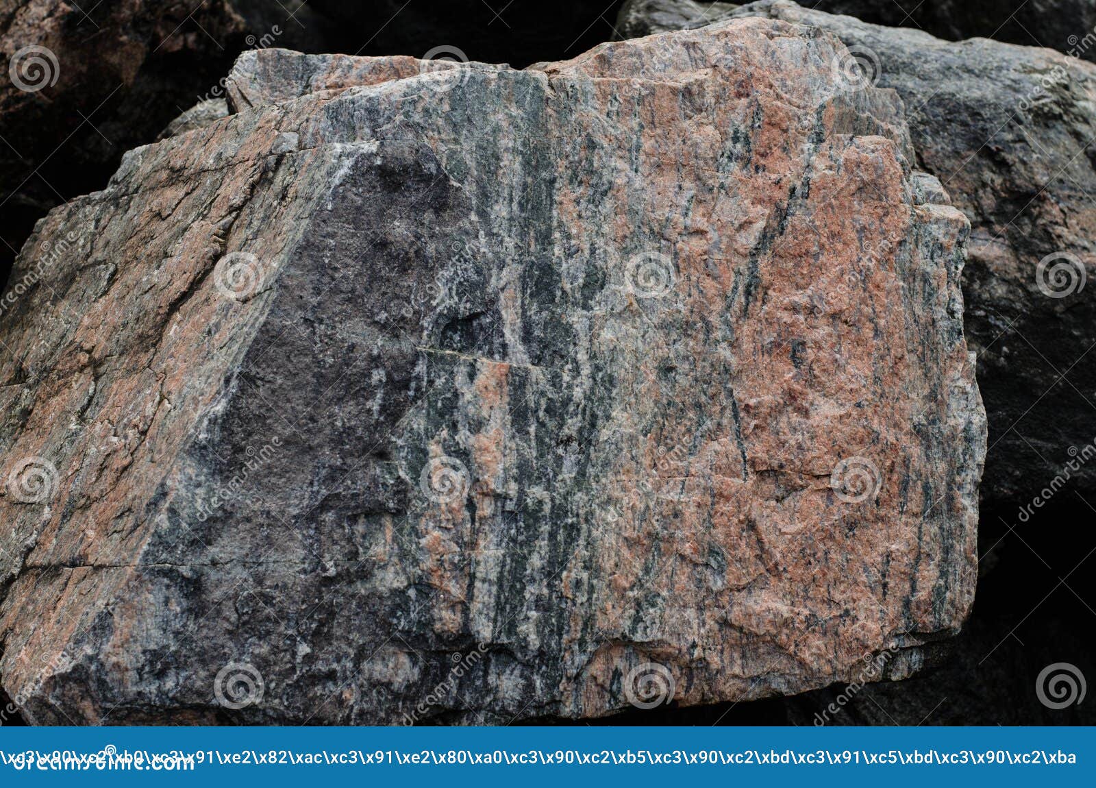 Minerals. Mining Ore. Granite. the Structure of the Stone. Rock. Stock ...