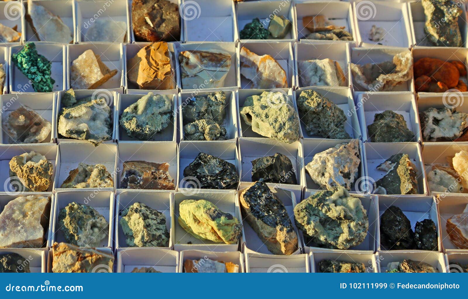 Minerals and Rocks Some Very Rare and Precious Stock Image - Image of ...