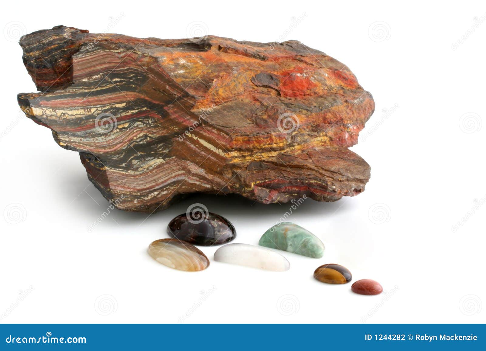 Minerals, Rough and Polished Stock Photo - Image of iron, polished: 1244282