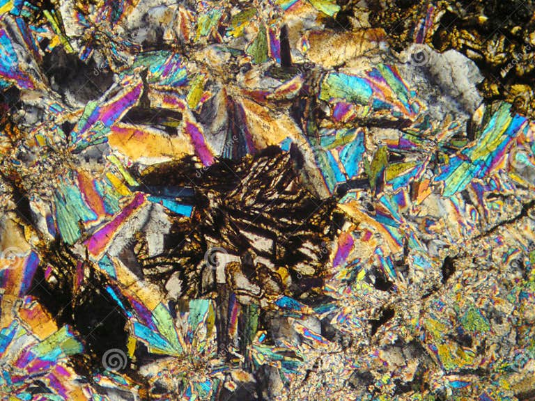 Minerals under microscope stock photo. Image of geological - 59186414