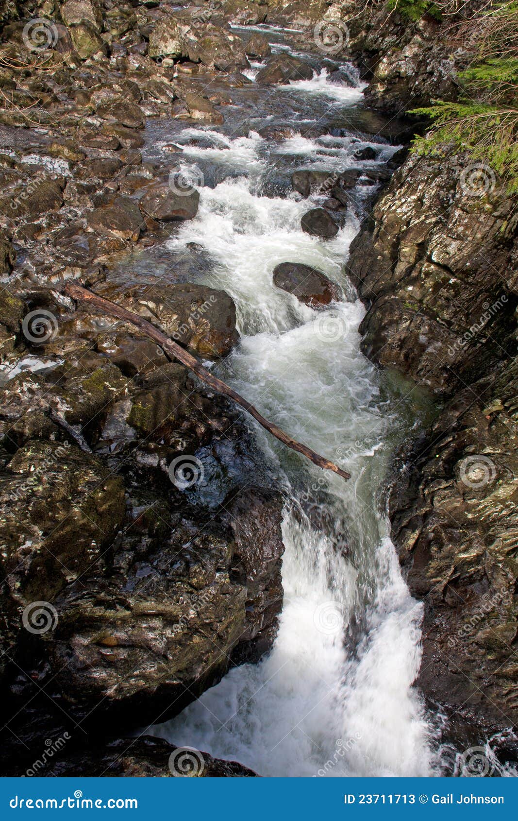 Miners Bridge, Wooden Crossing In Betws Y Coed Royalty-Free Stock ...