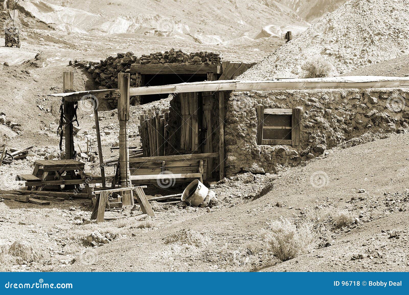 Miners Cabin stock photo. Image of hostelry, architecture - 96718