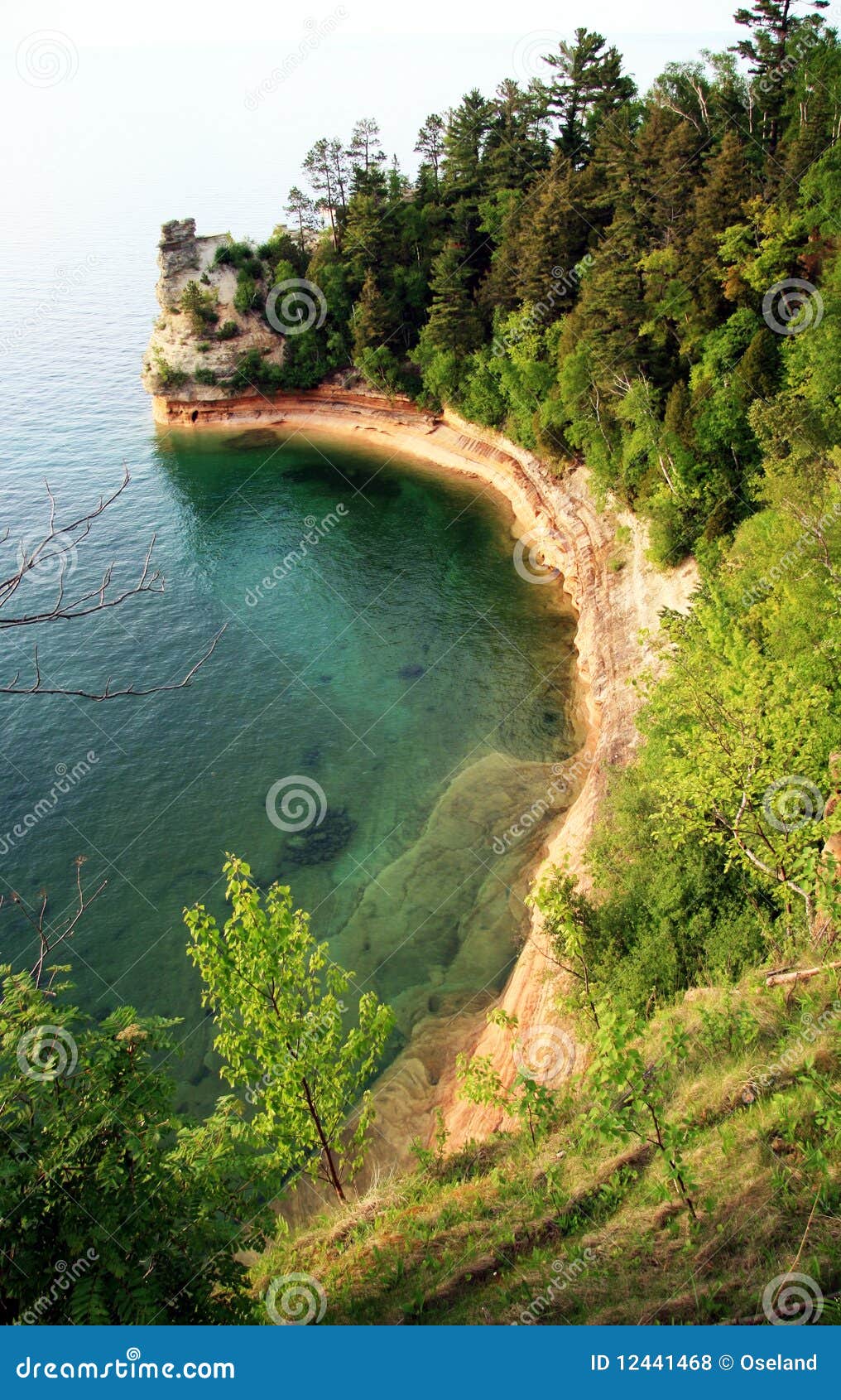 Miners Castle Pictured Rocks Stock Photo - Image of peninsula, nature ...